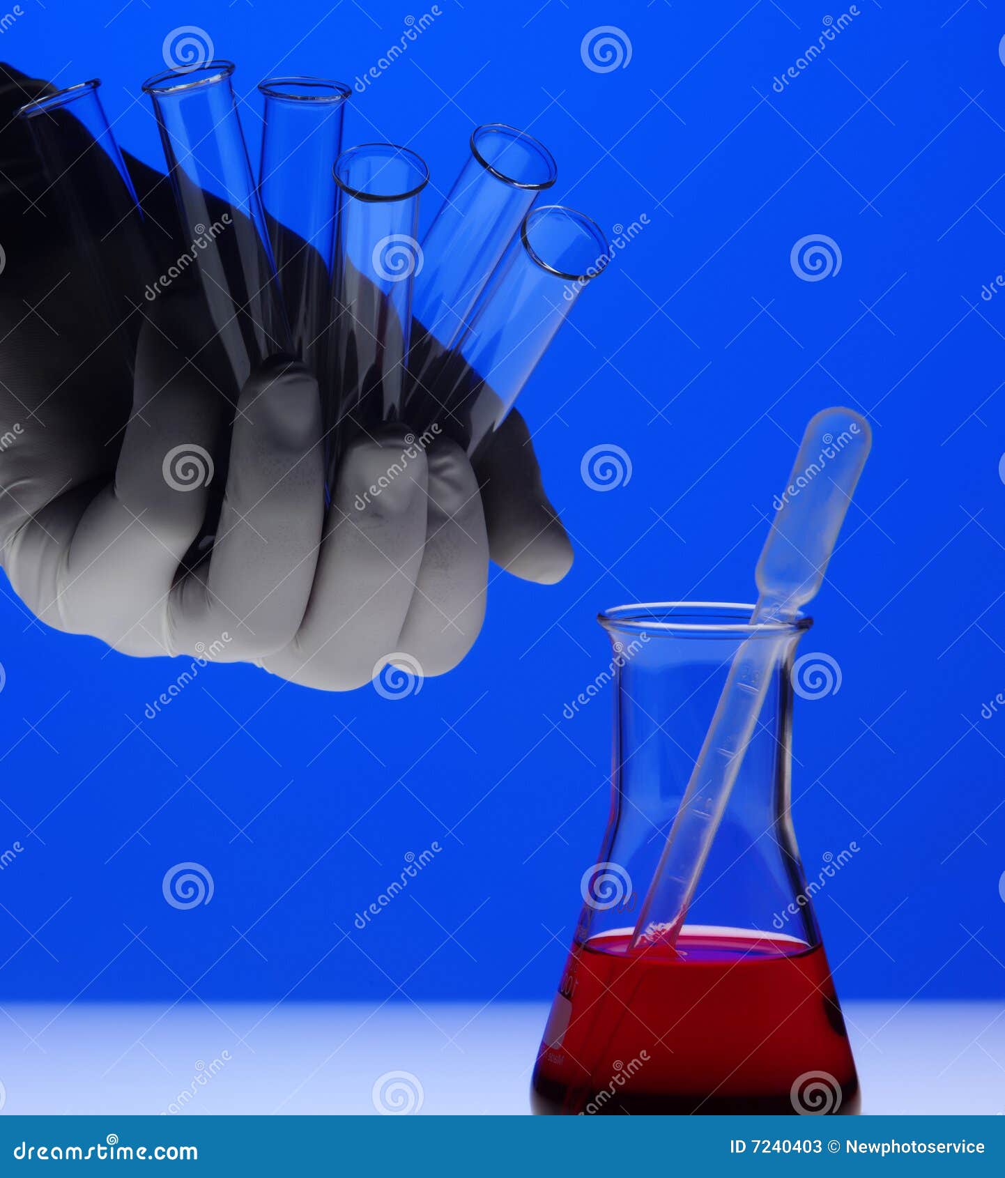 Hand with Gloves in Laboratory Stock Image - Image of disease, close ...