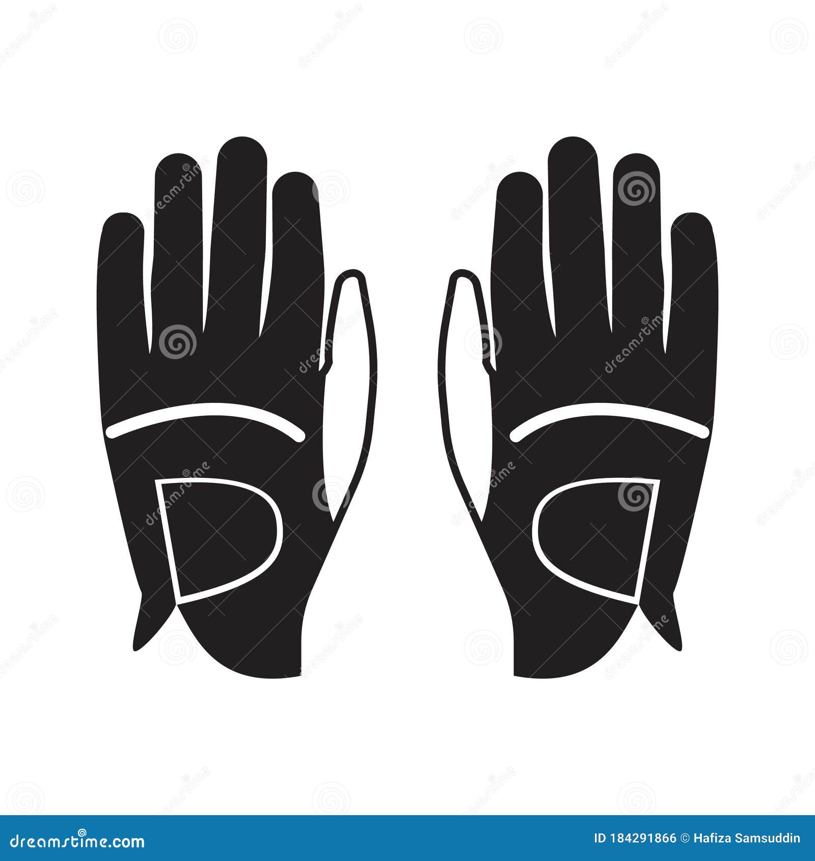 Hand Gloves. Vector Illustration Decorative Background Design Stock ...