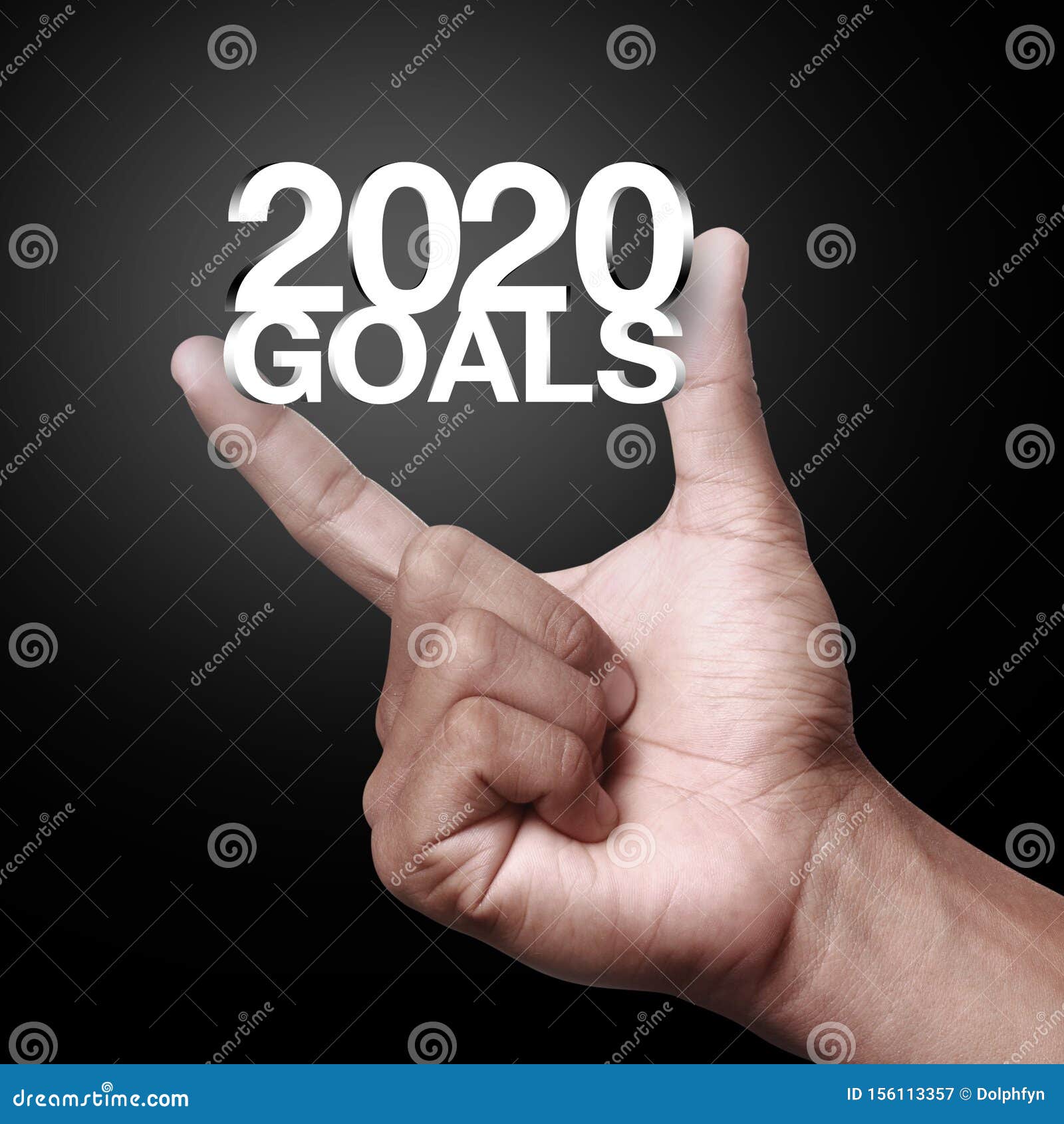 Hand with goals 2020 stock image. Image of seasons, 2020 - 156113357