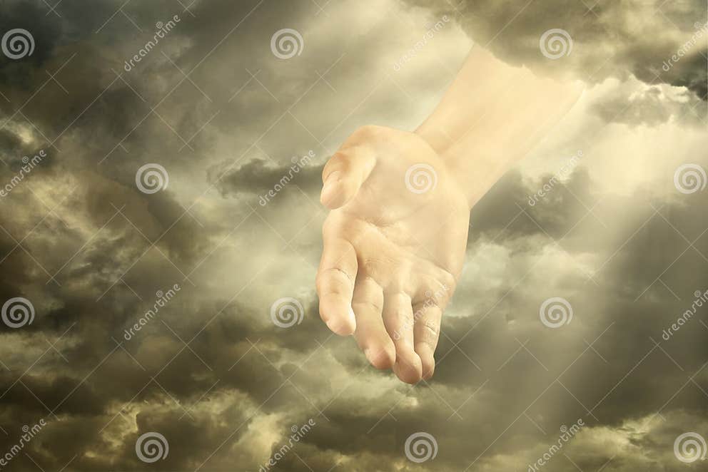 Hand of God stock image. Image of divine, finger, magic - 37669123
