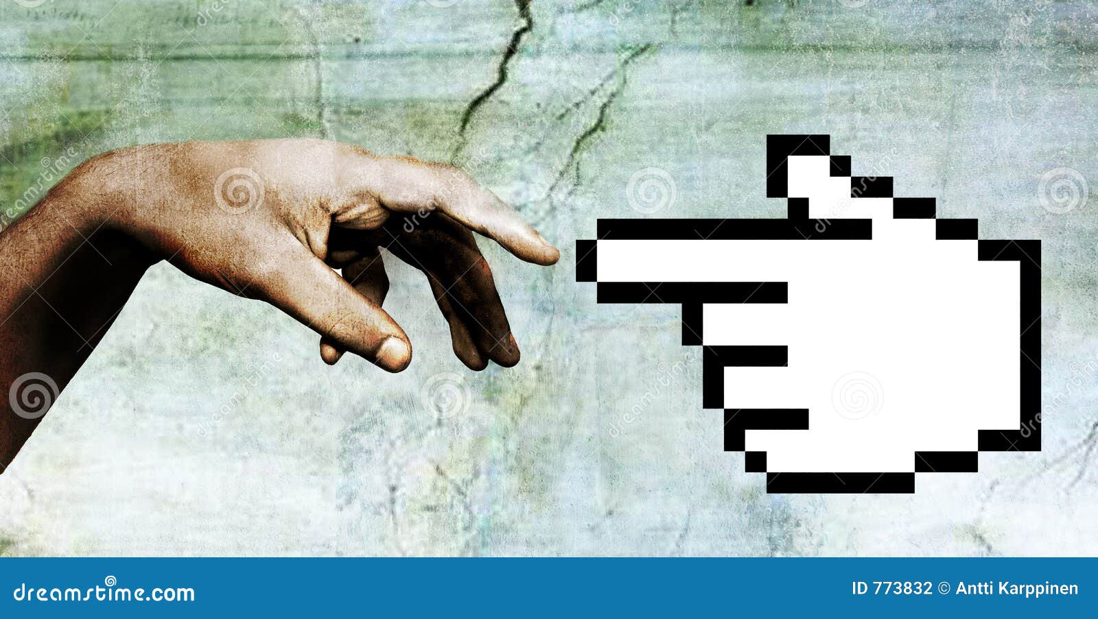 Hand of god part 2 stock photo. Image of point, technology - 773832