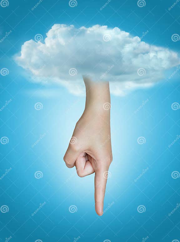 Hand of God. Point the Finger Stock Image - Image of care, indicate ...