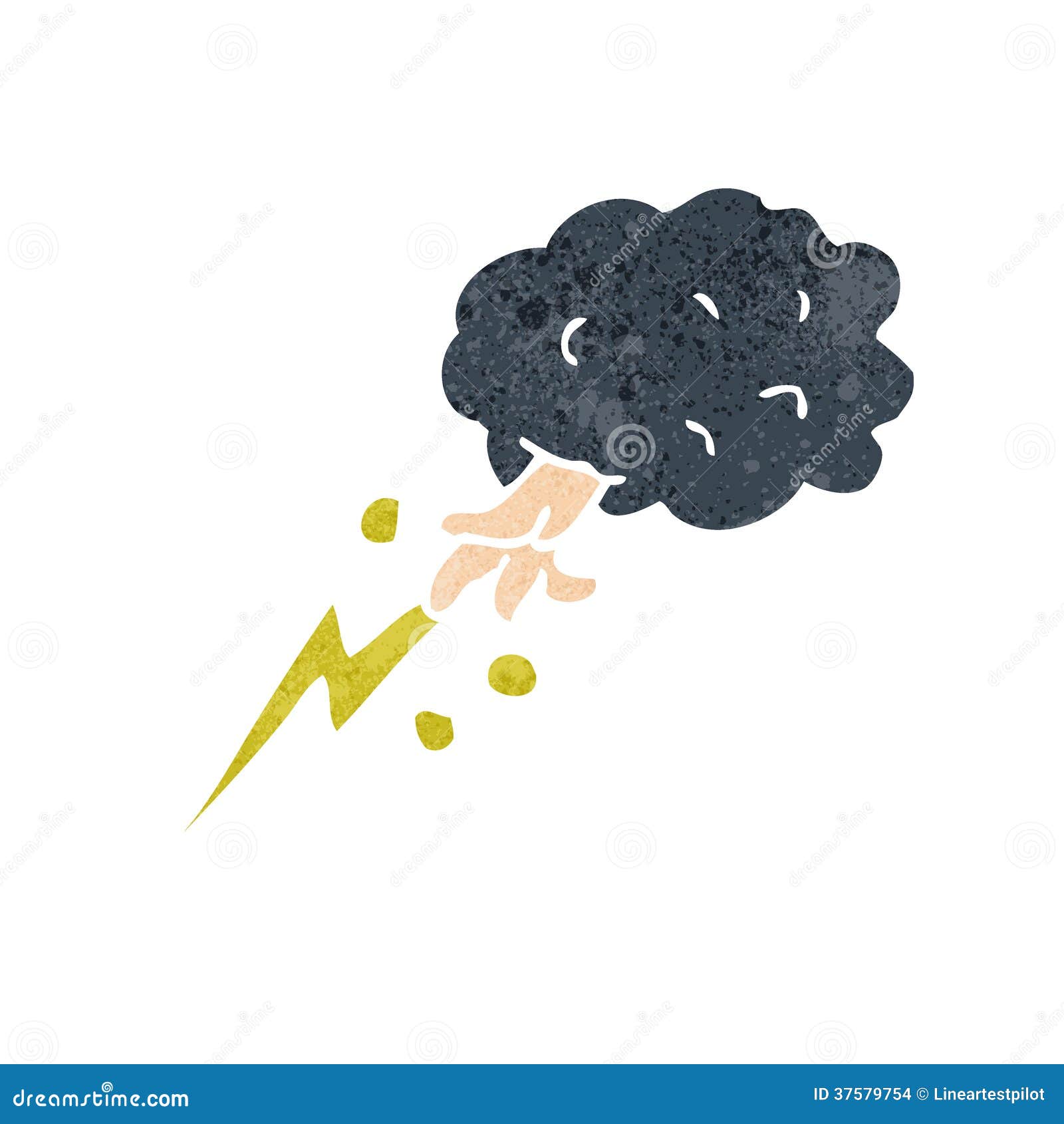 Hand of god retro cartoon stock vector. Illustration of cartoon - 37579754