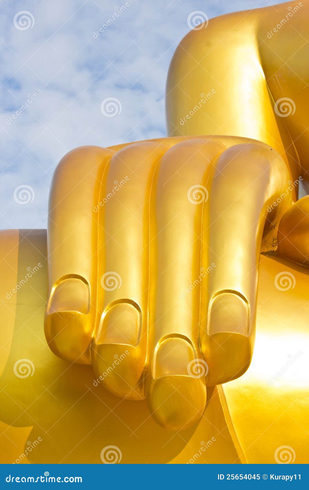 Hand golden Buddha statue stock image. Image of buddhism - 25654045