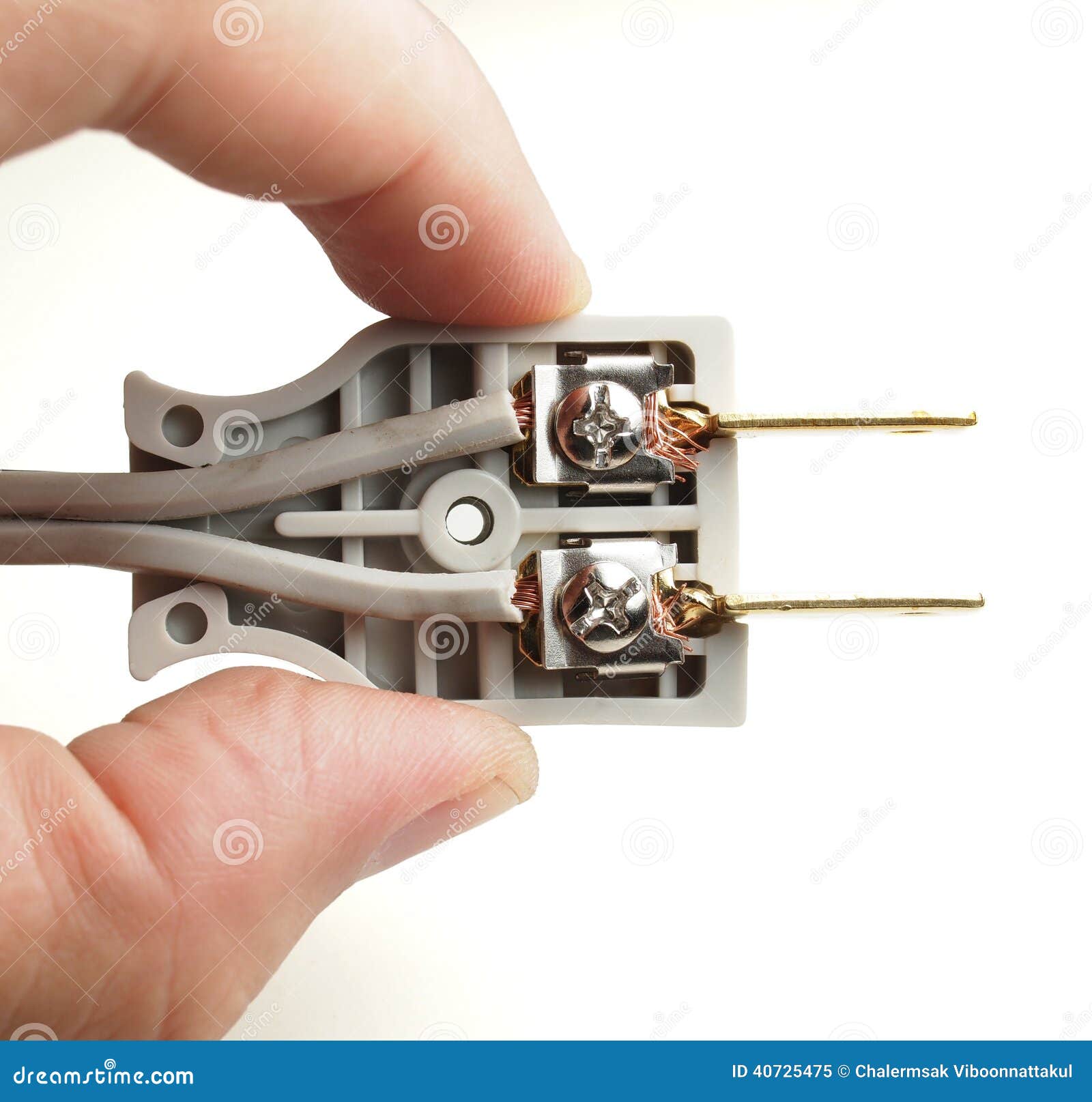 Hand grab electrical plug stock image. Image of isolated - 40725475