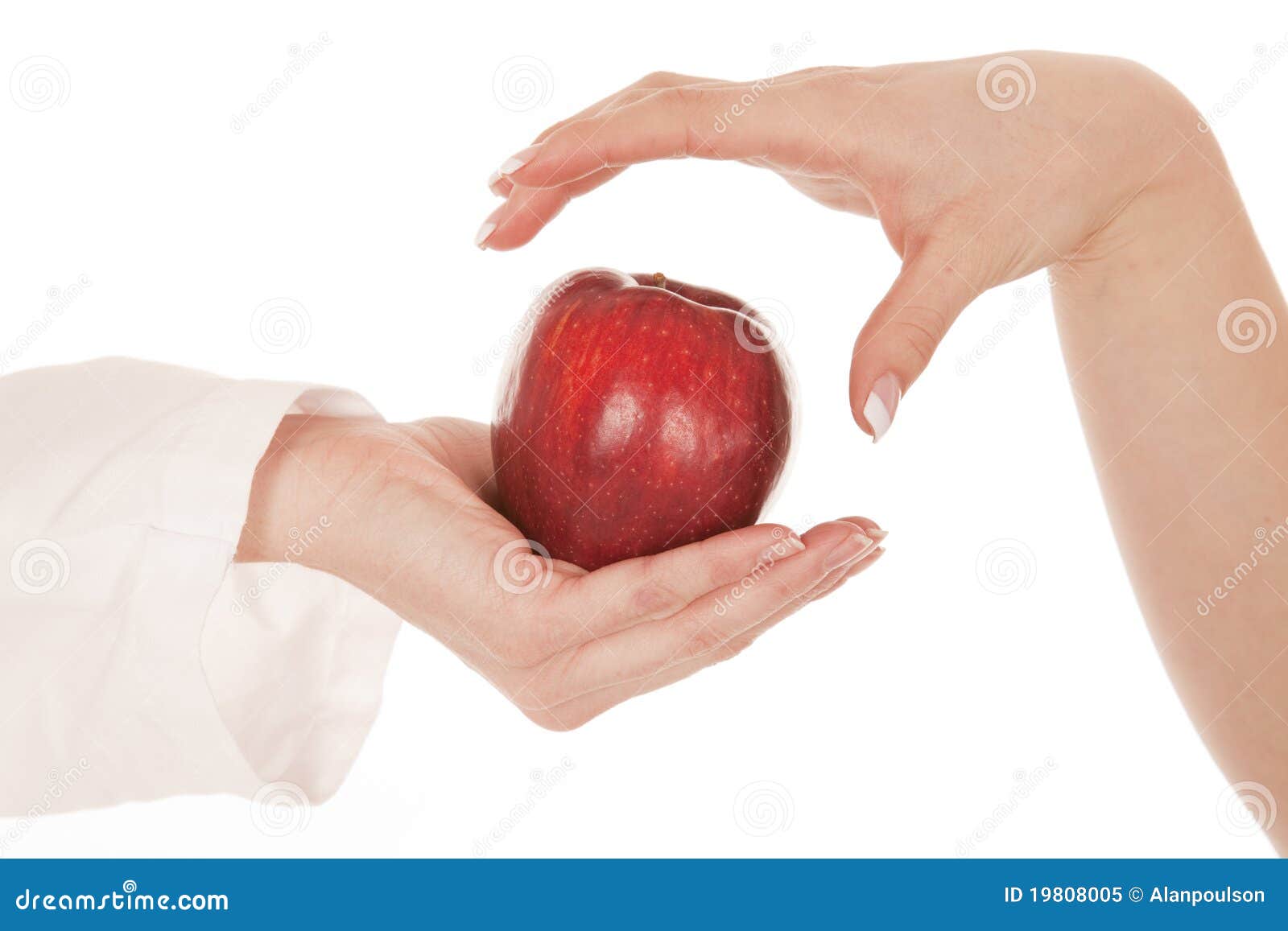 Hand Grabbing Apple from Another Stock Image - Image of body, diet ...