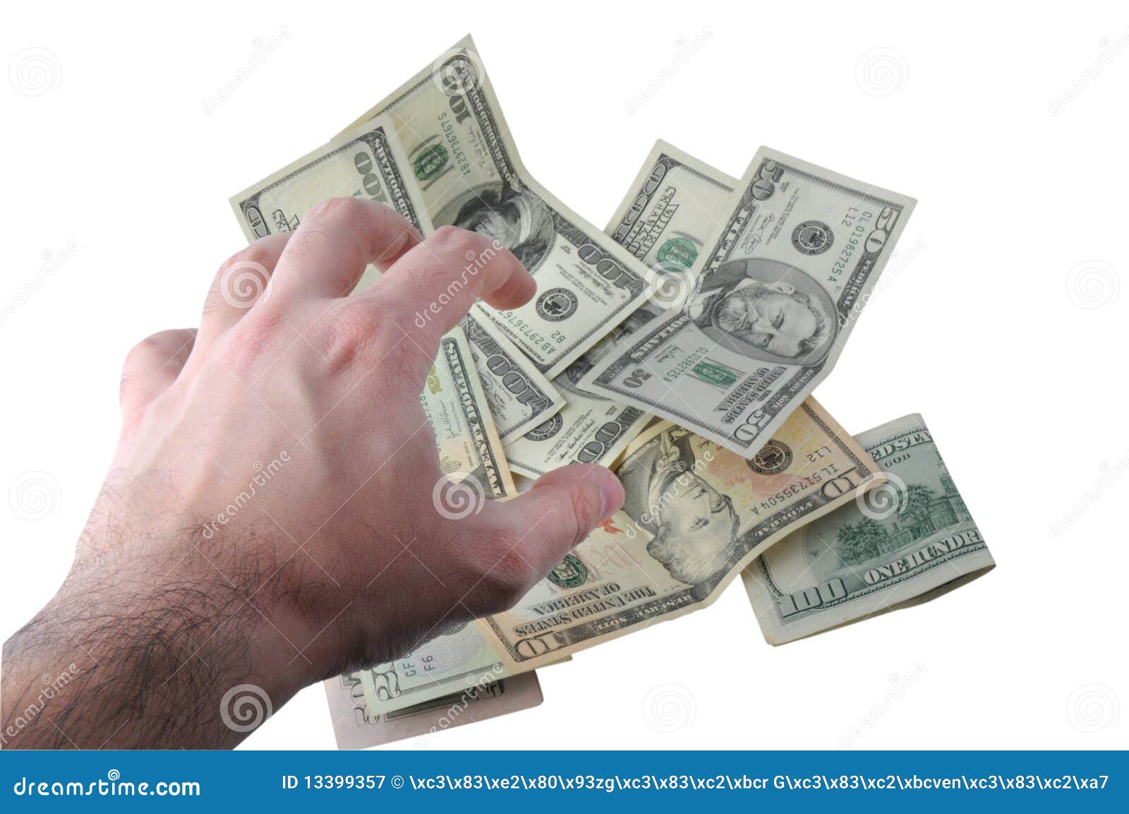Hand Grabbing Money stock image. Image of dirty, grasp - 13399357