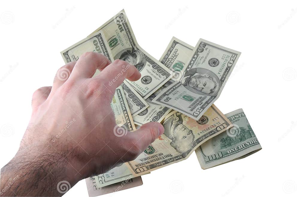 Hand Grabbing Money stock image. Image of dirty, grasp - 13399357