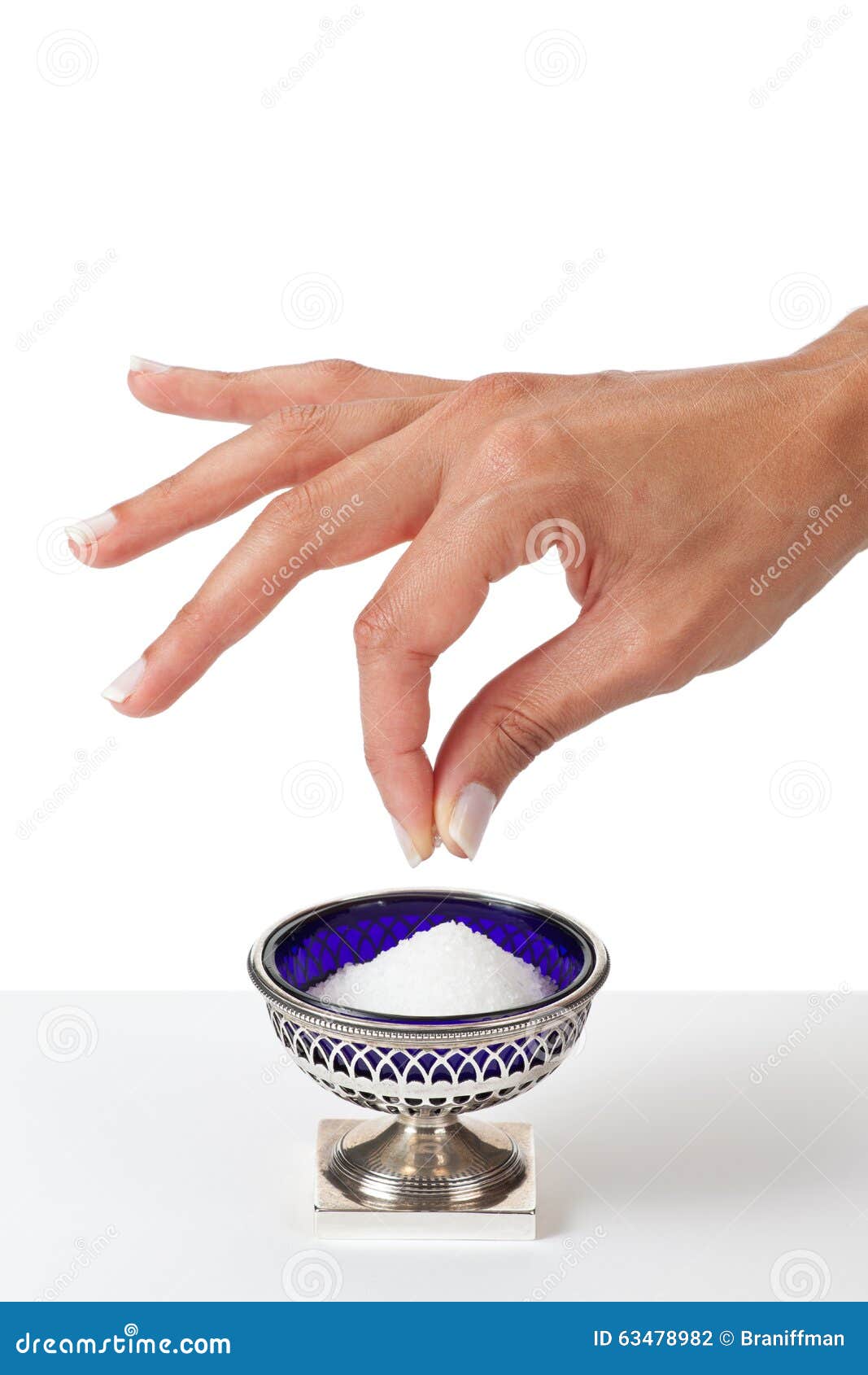 Hand Grabbing a Pinch of Salt Stock Photo - Image of dish, coarse: 63478982