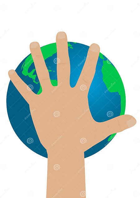 A hand grabbing planet stock vector. Illustration of human - 13516699