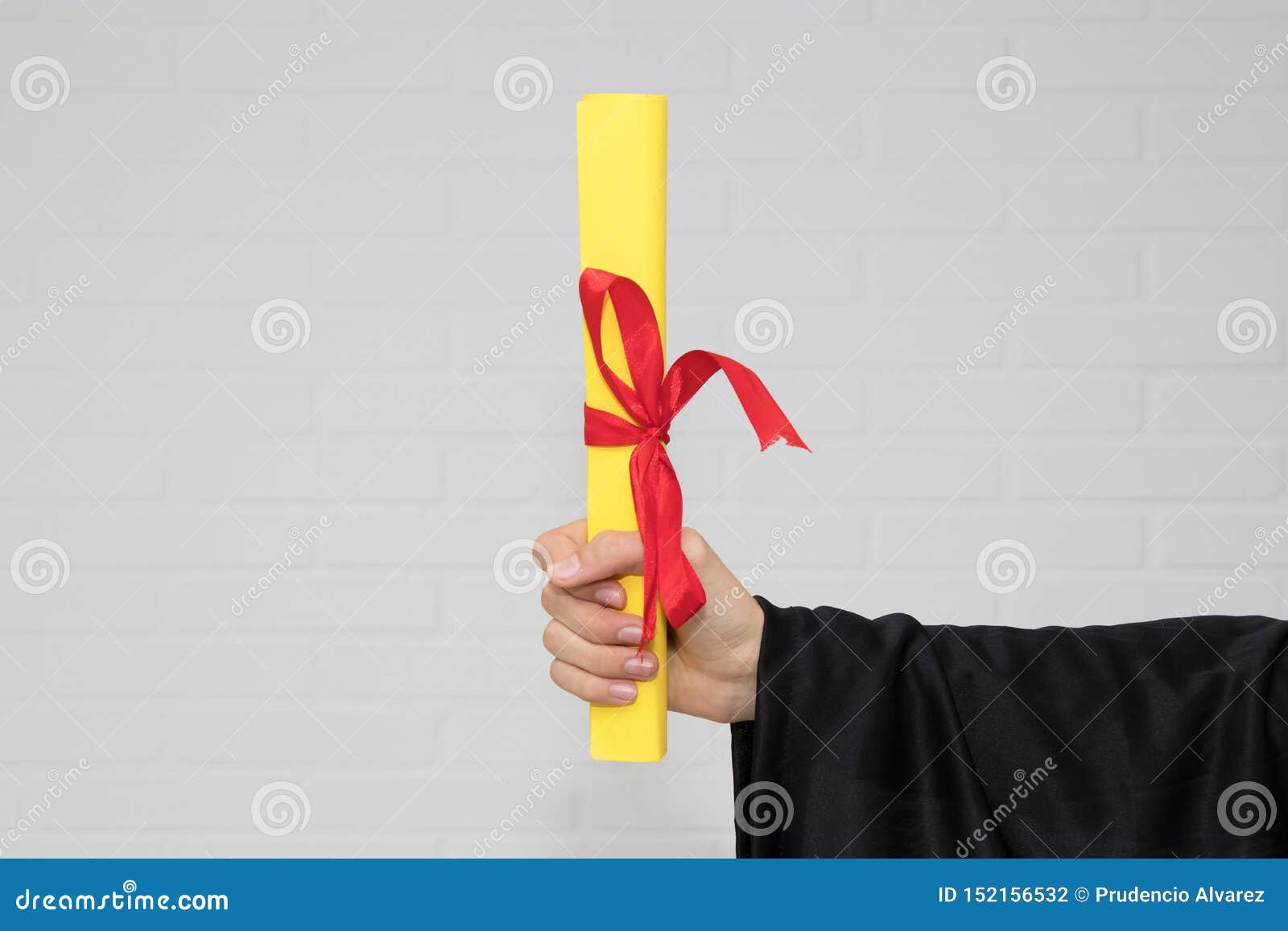 Hand with Graduation Diploma Stock Photo - Image of diploma, academy ...