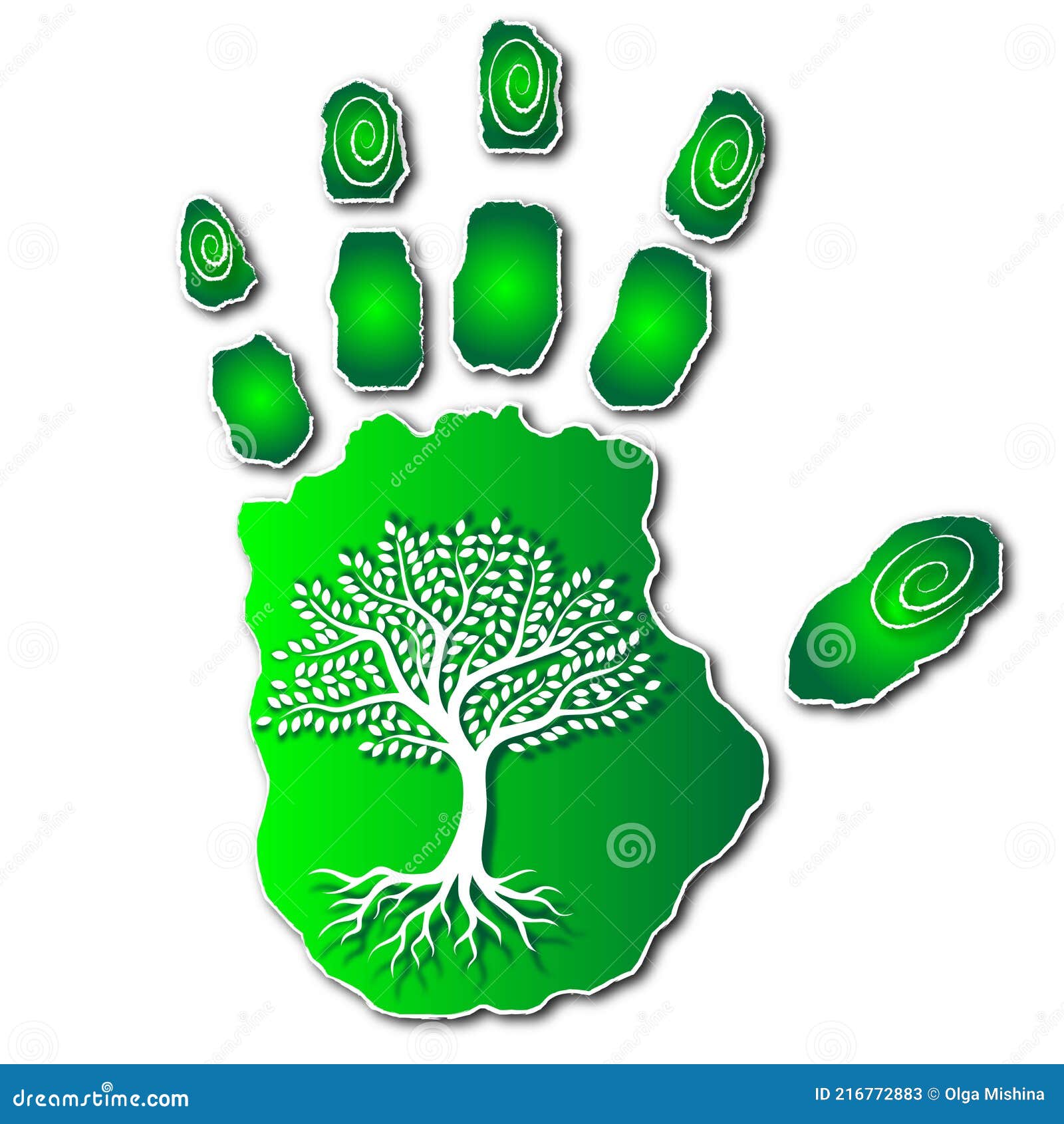 Eco Green Hand, Green Planet, Eco Energy, Vector Illustration, Eco Icon ...