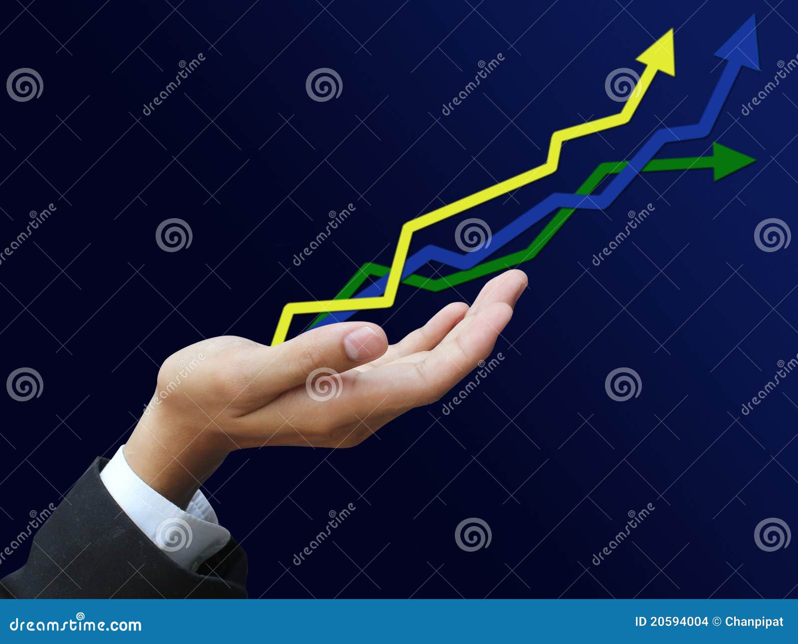 Hand graph stock photo. Image of economic, diagram, hand - 20594004