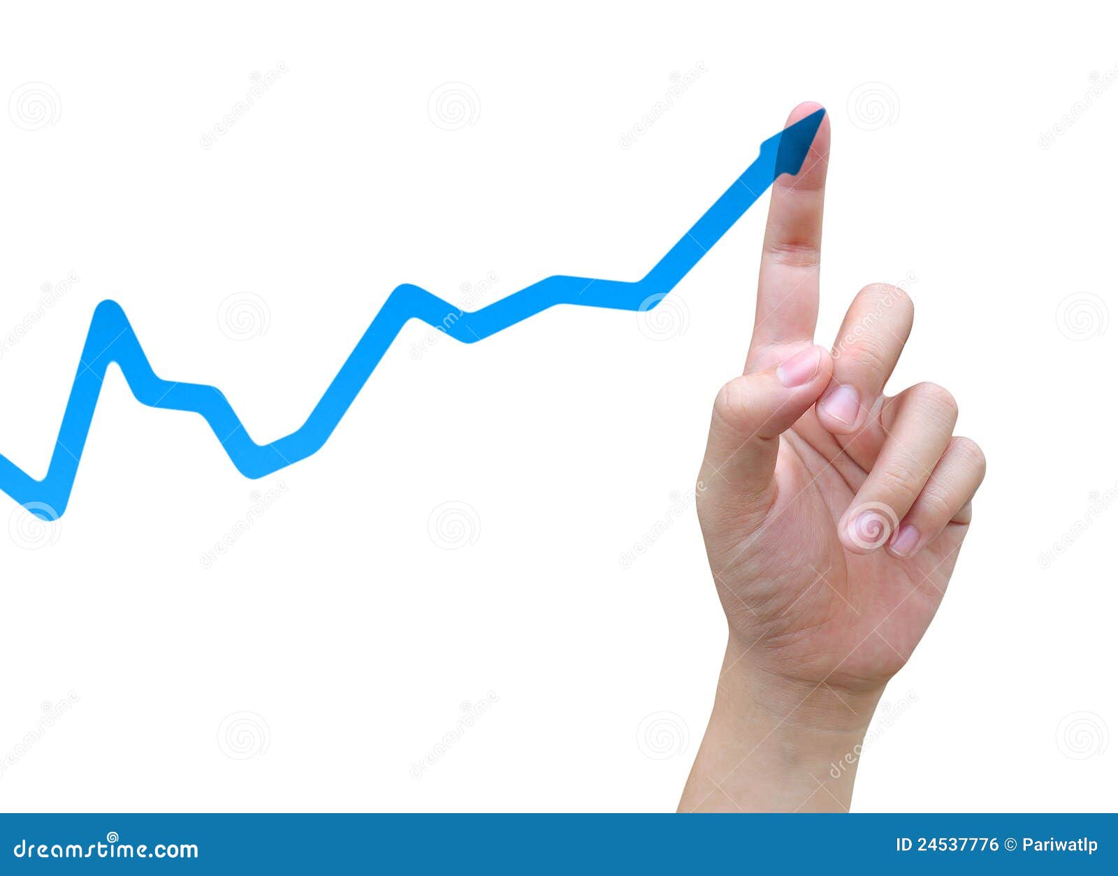 Hand and graph stock photo. Image of column, diagram - 24537776