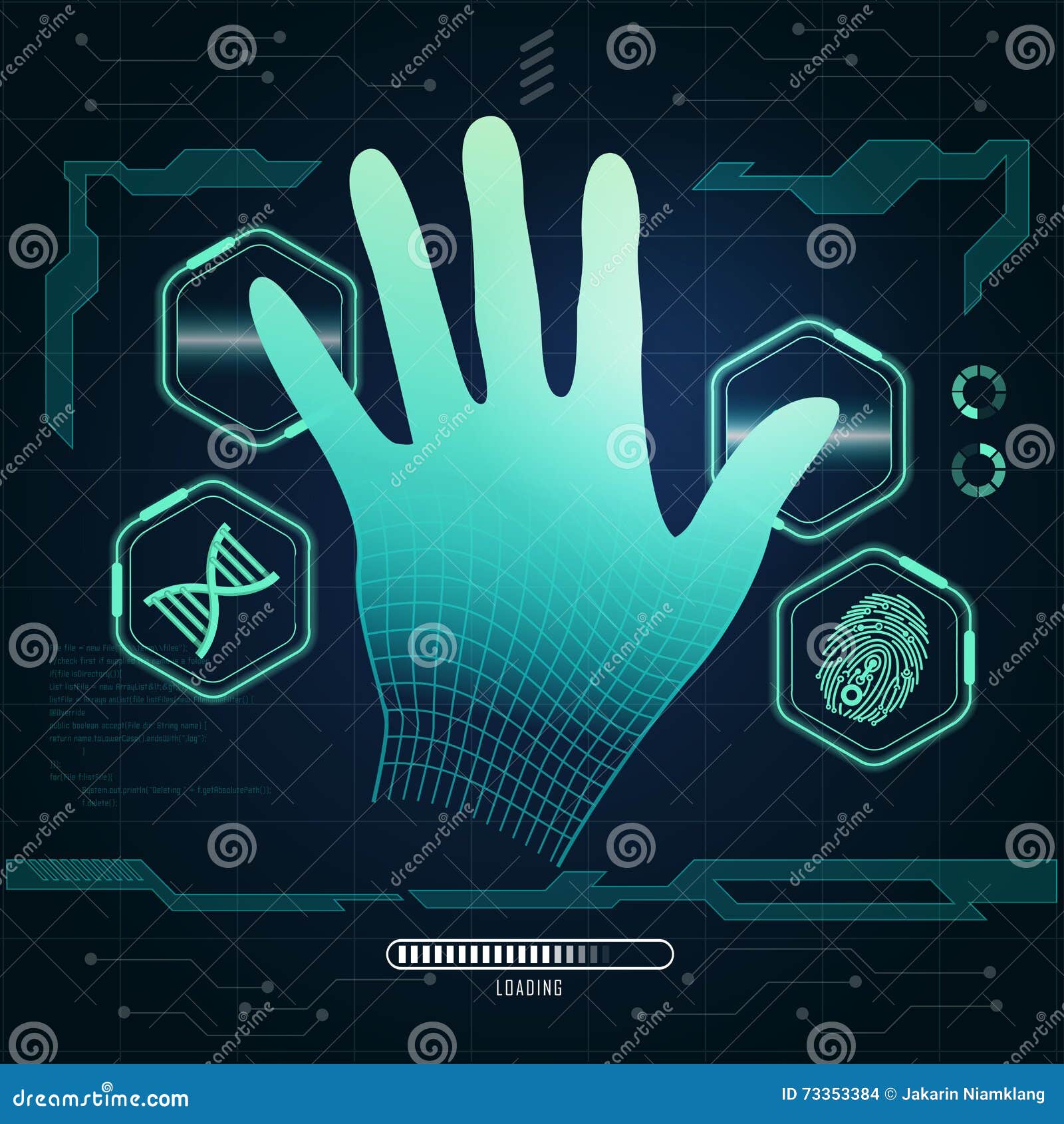 The hand stock vector. Illustration of finger, computer - 73353384