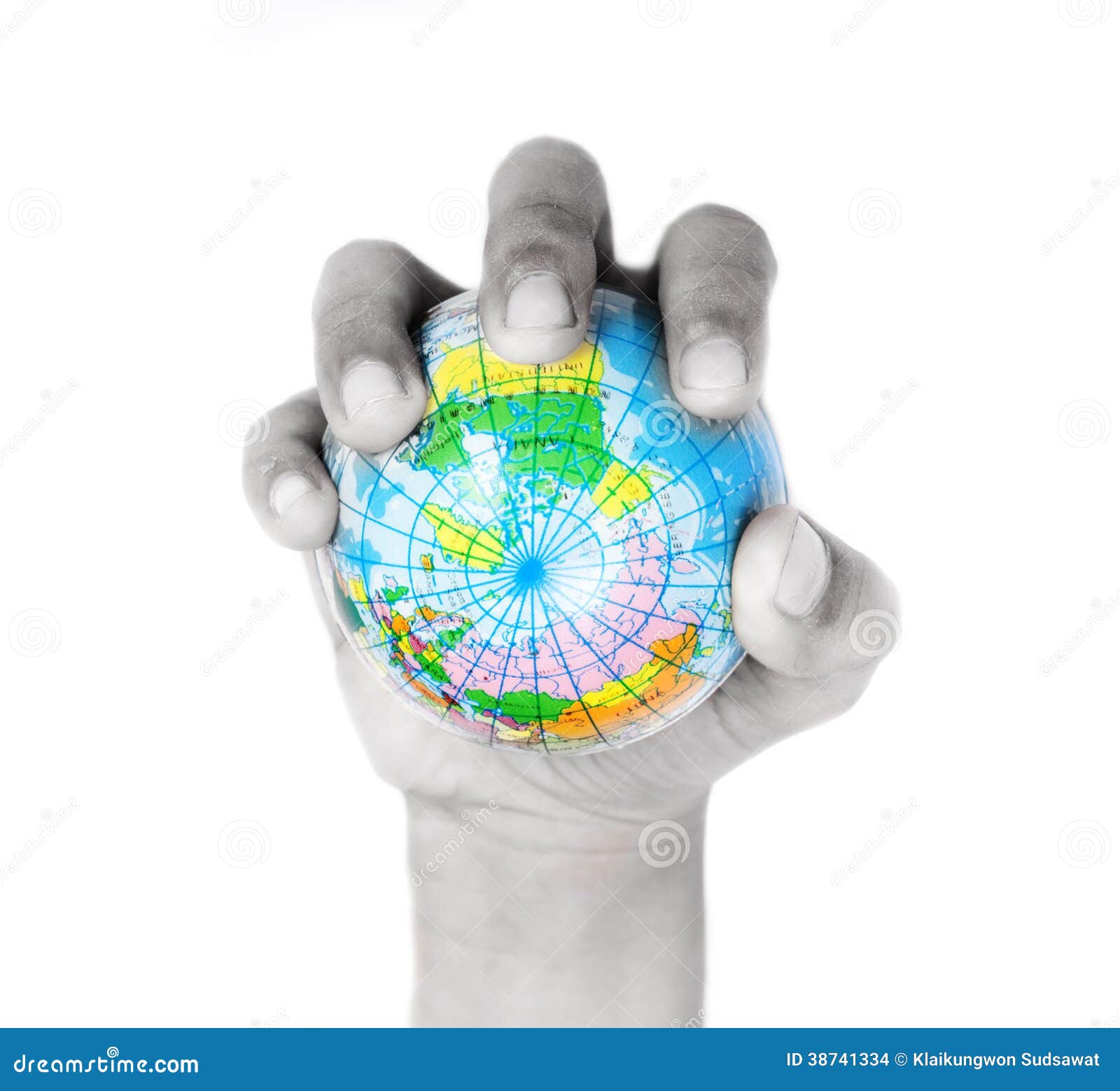 Hand grasp small grobe stock photo. Image of isolated - 38741334
