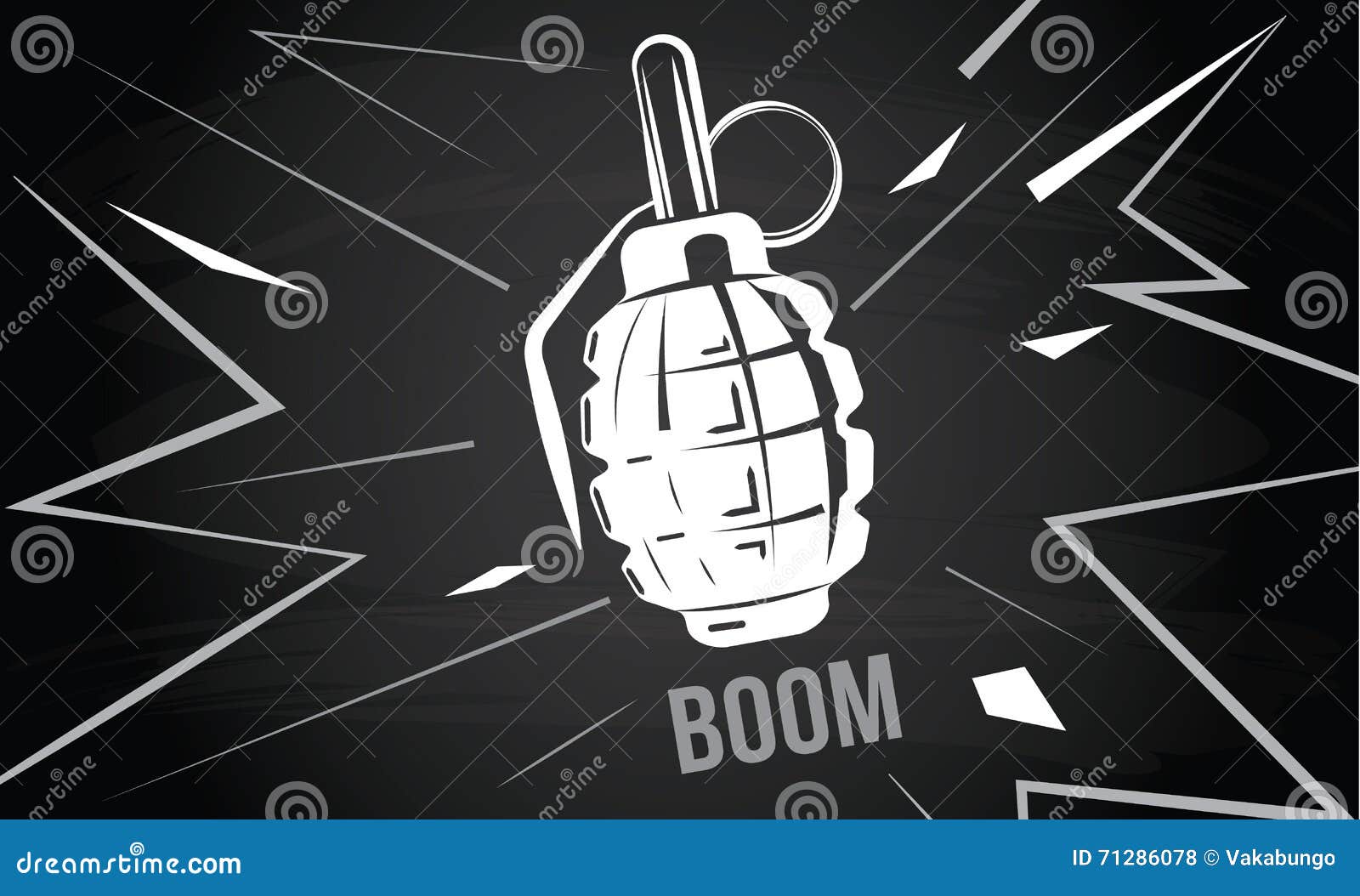 Pop Art Weapon Boom Background Banner Template Comics Style Vintage ...