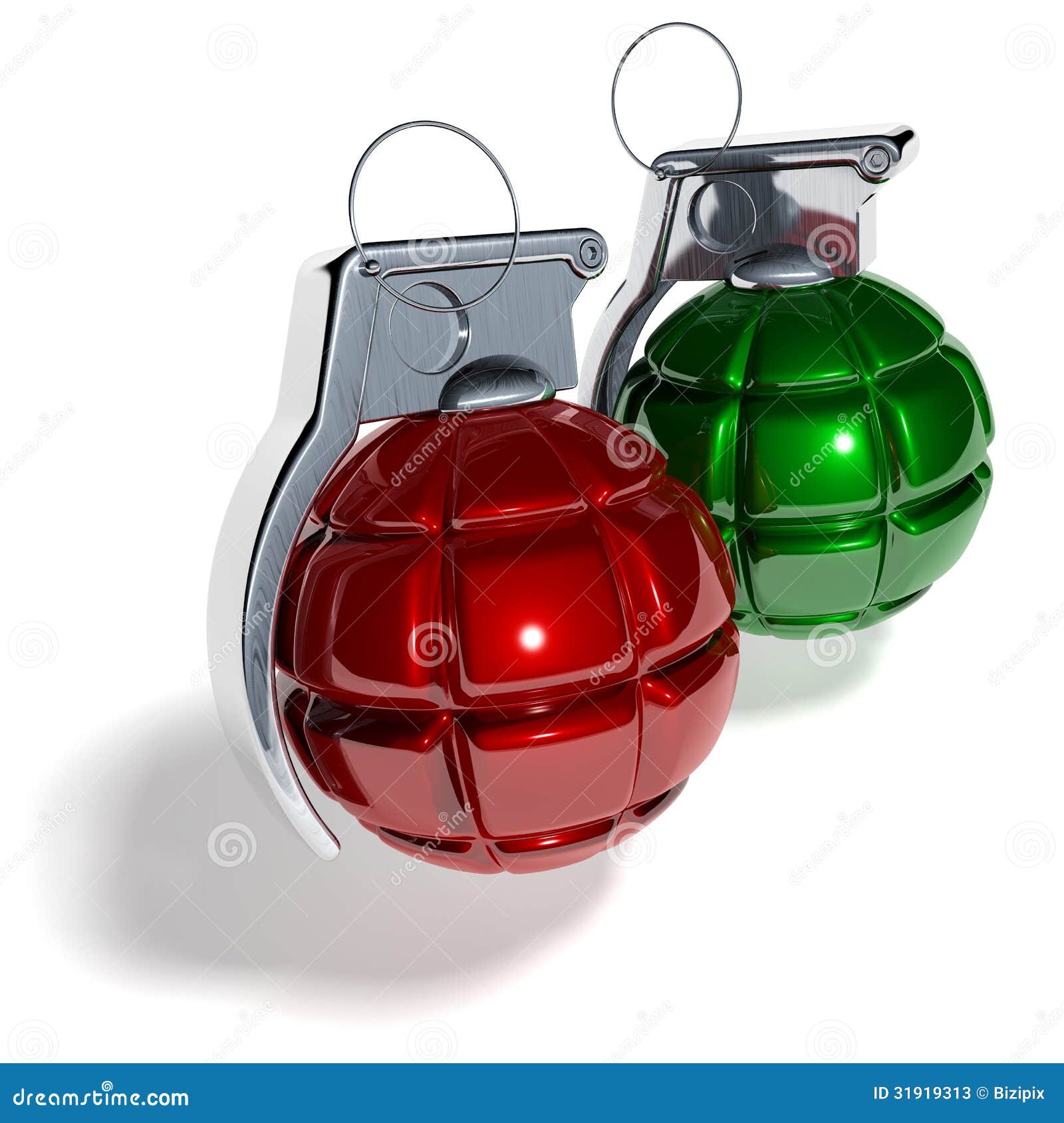 Hand Grenade Christmas Tree Ball Stock Illustration - Illustration of ...