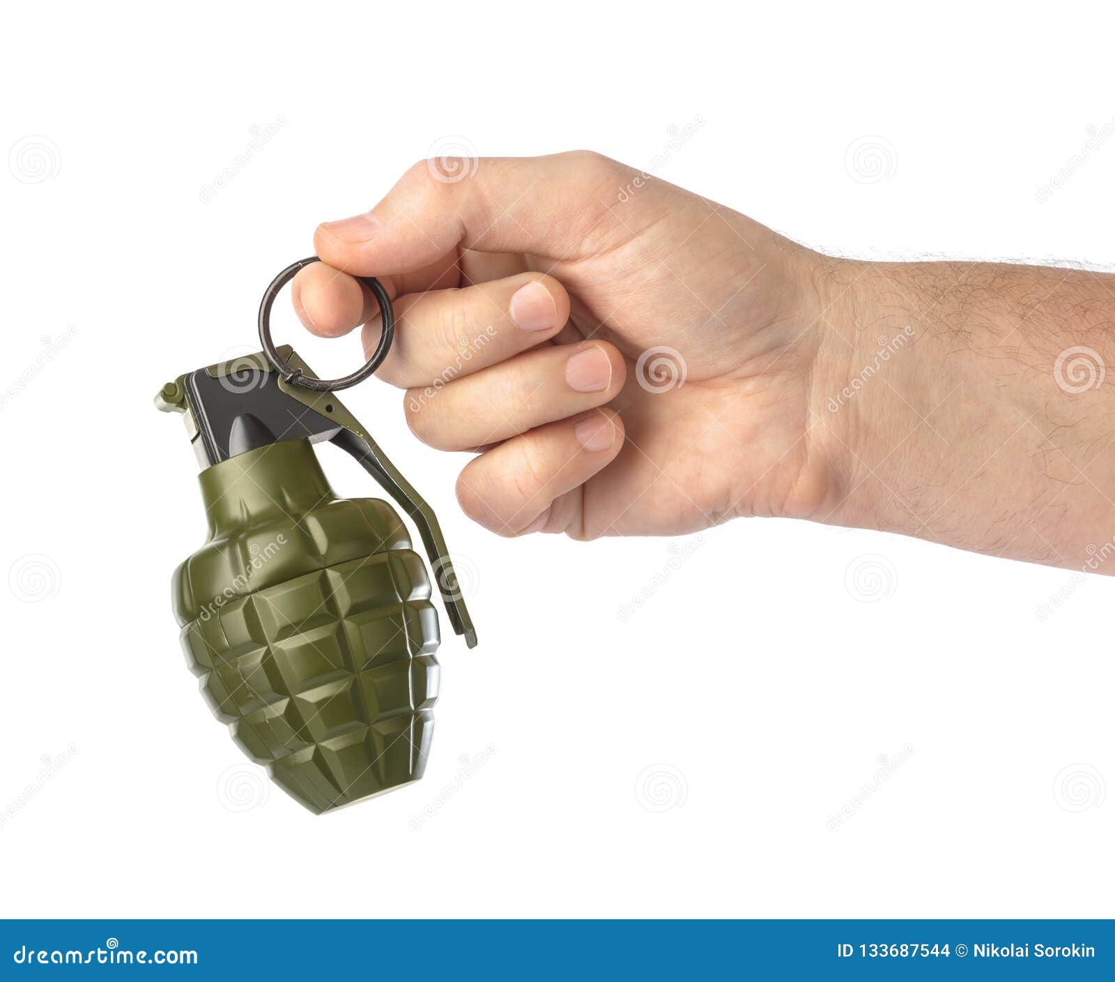 Hand with grenade stock photo. Image of military, detonation - 133687544