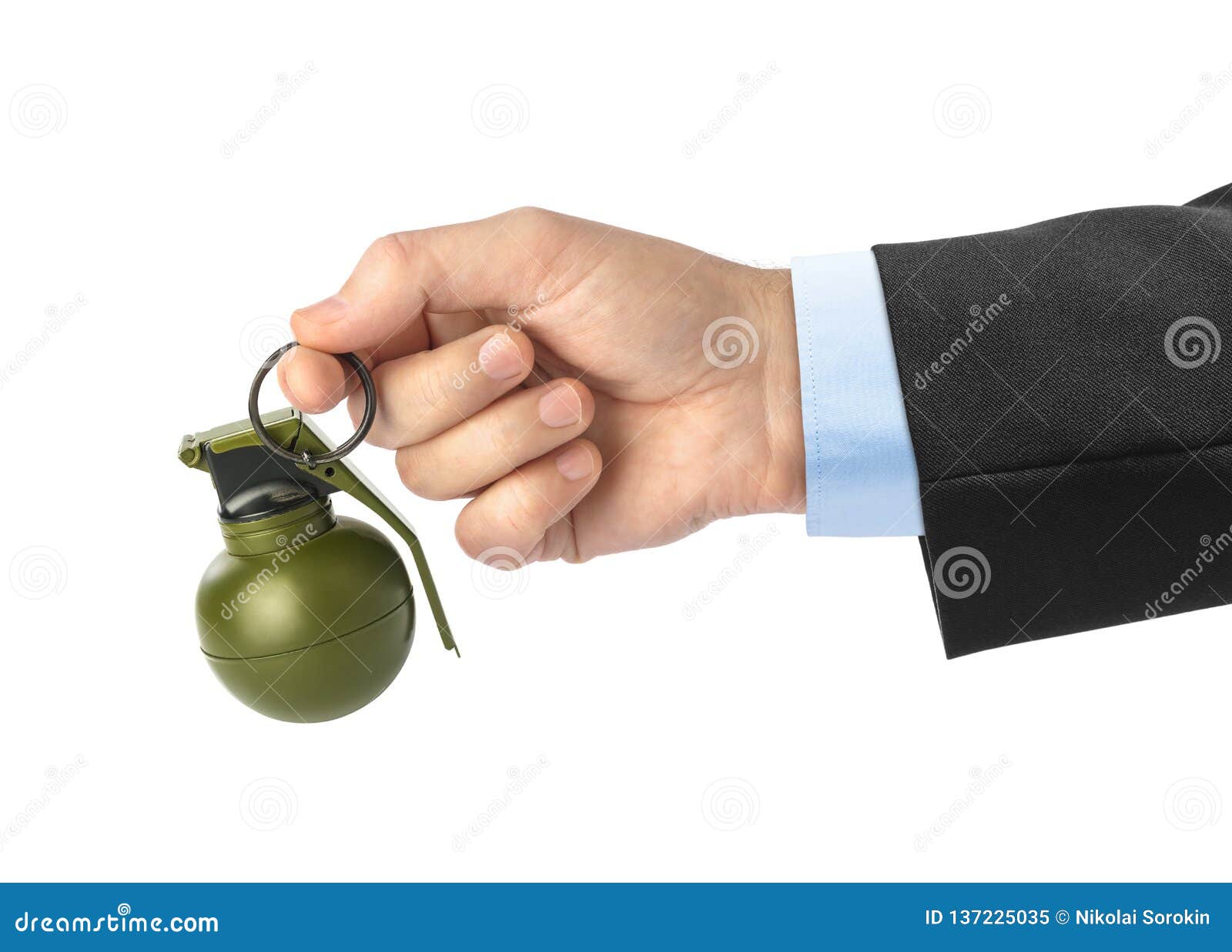Hand with grenade stock image. Image of bang, attack - 137225035