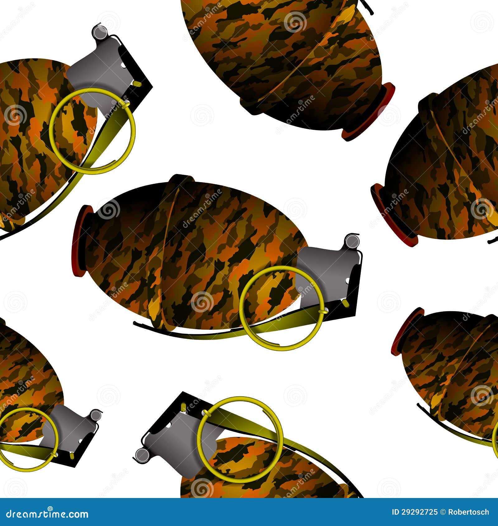 Hand grenade pattern stock vector. Illustration of blowup - 29292725