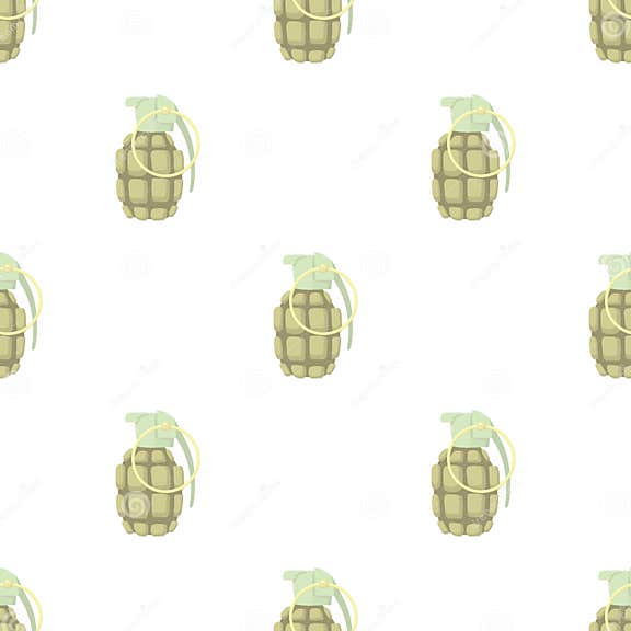 Hand Grenade Pattern Seamless Vector Stock Vector - Illustration of ...