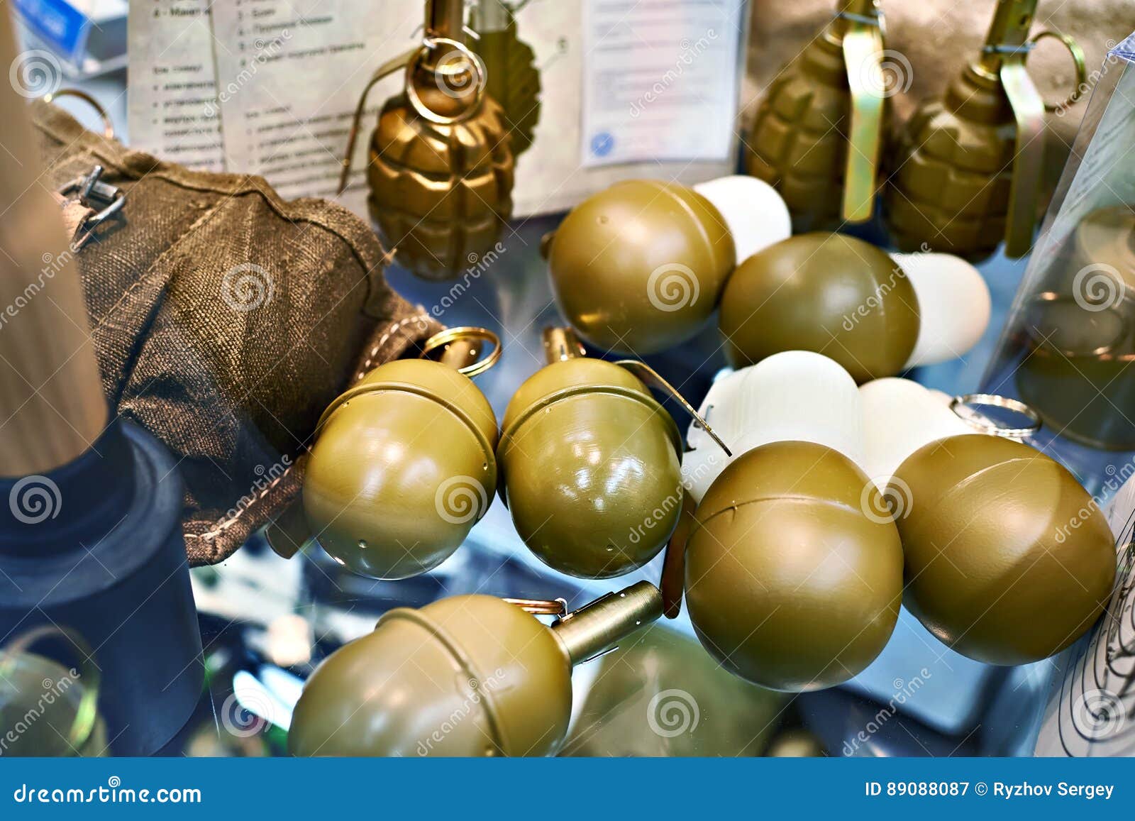 Hand Grenades RGD-5 in Museum Exposition Editorial Photography - Image ...