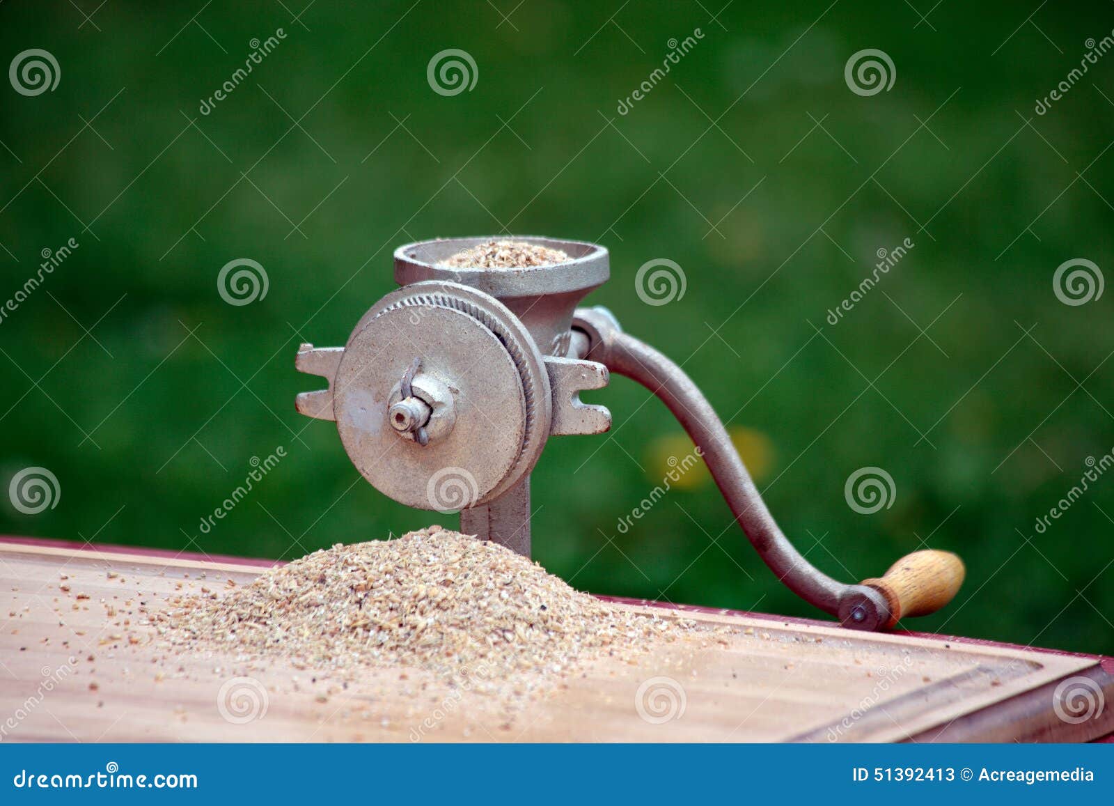 Hand Grinder stock image. Image of hand, wheat, grinder - 51392413