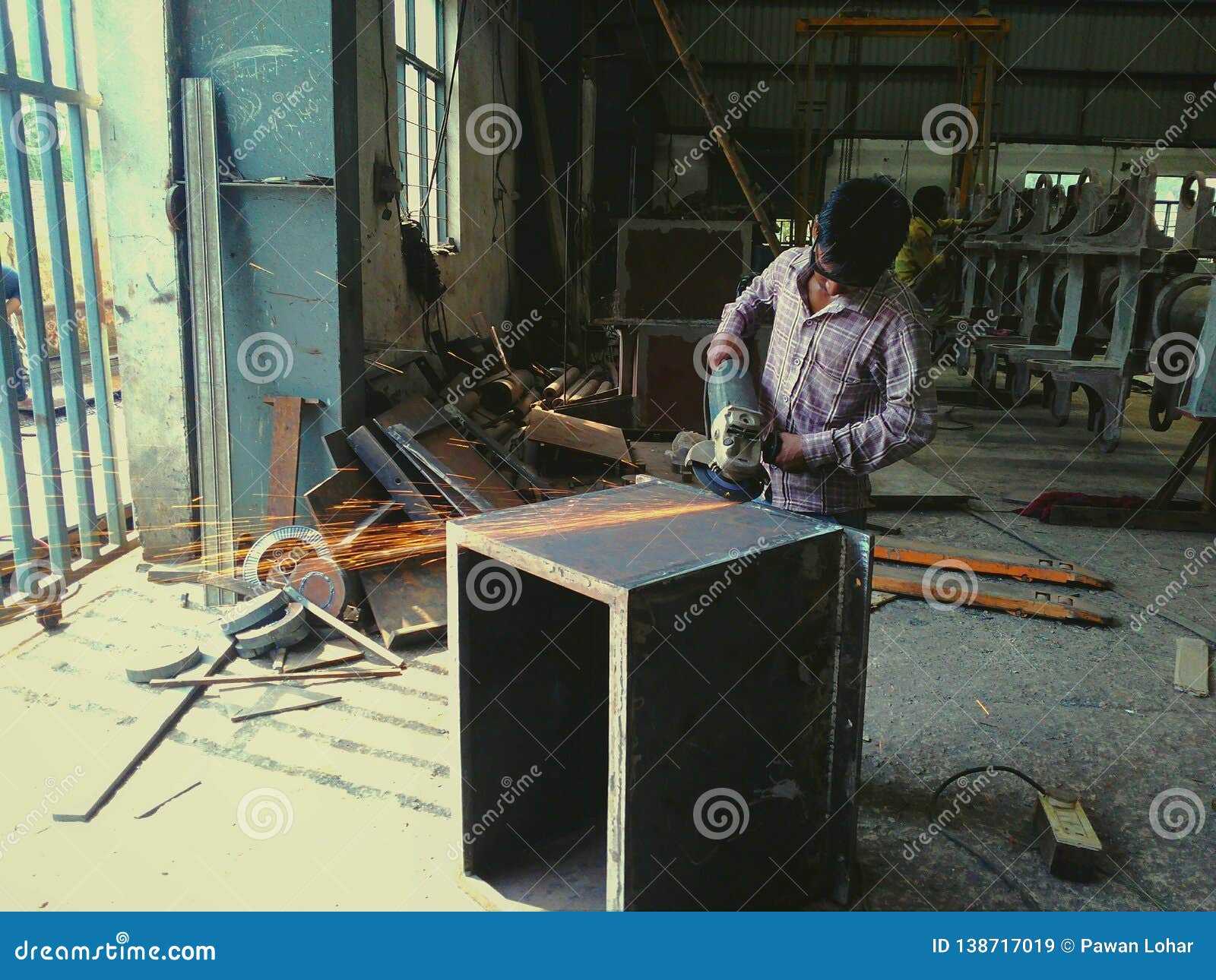 Hand grinding operation editorial stock image. Image of manufacturing ...