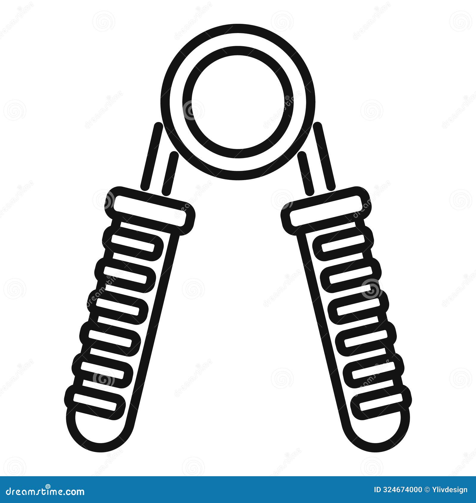 Hand Grip Exerciser Improving Arm Muscles and Strength Stock ...