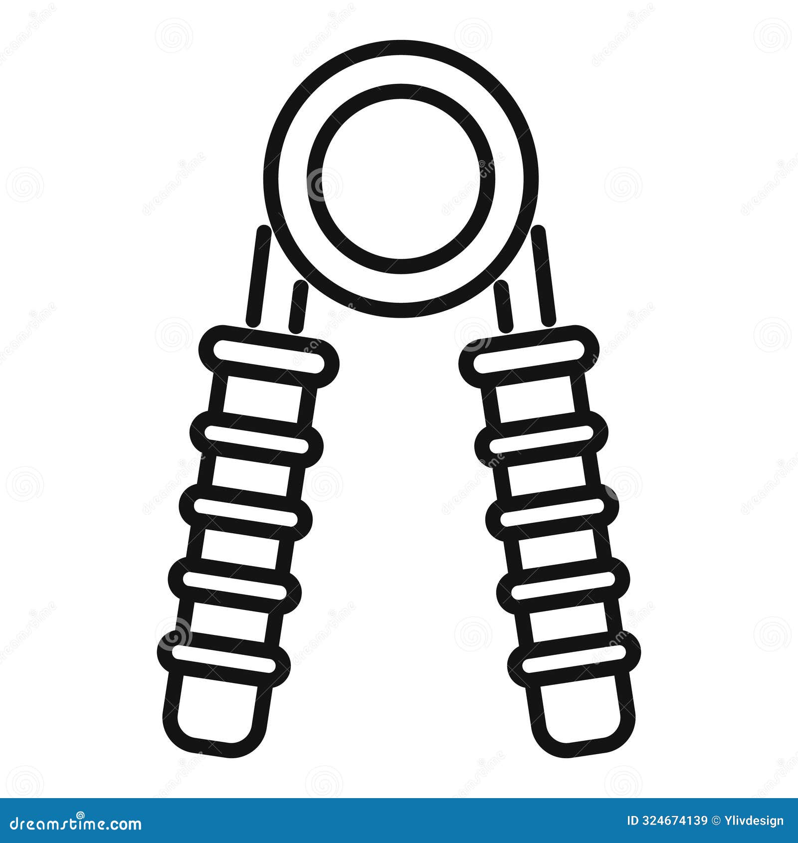 Hand Grip Holding Professional Tool And Instrument In Blue Circle ...