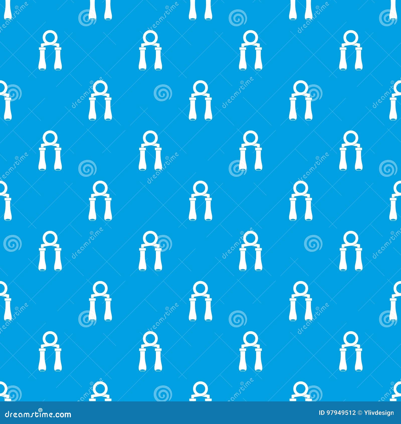 Hand Grip Trainer Pattern Seamless Blue Stock Vector - Illustration of ...