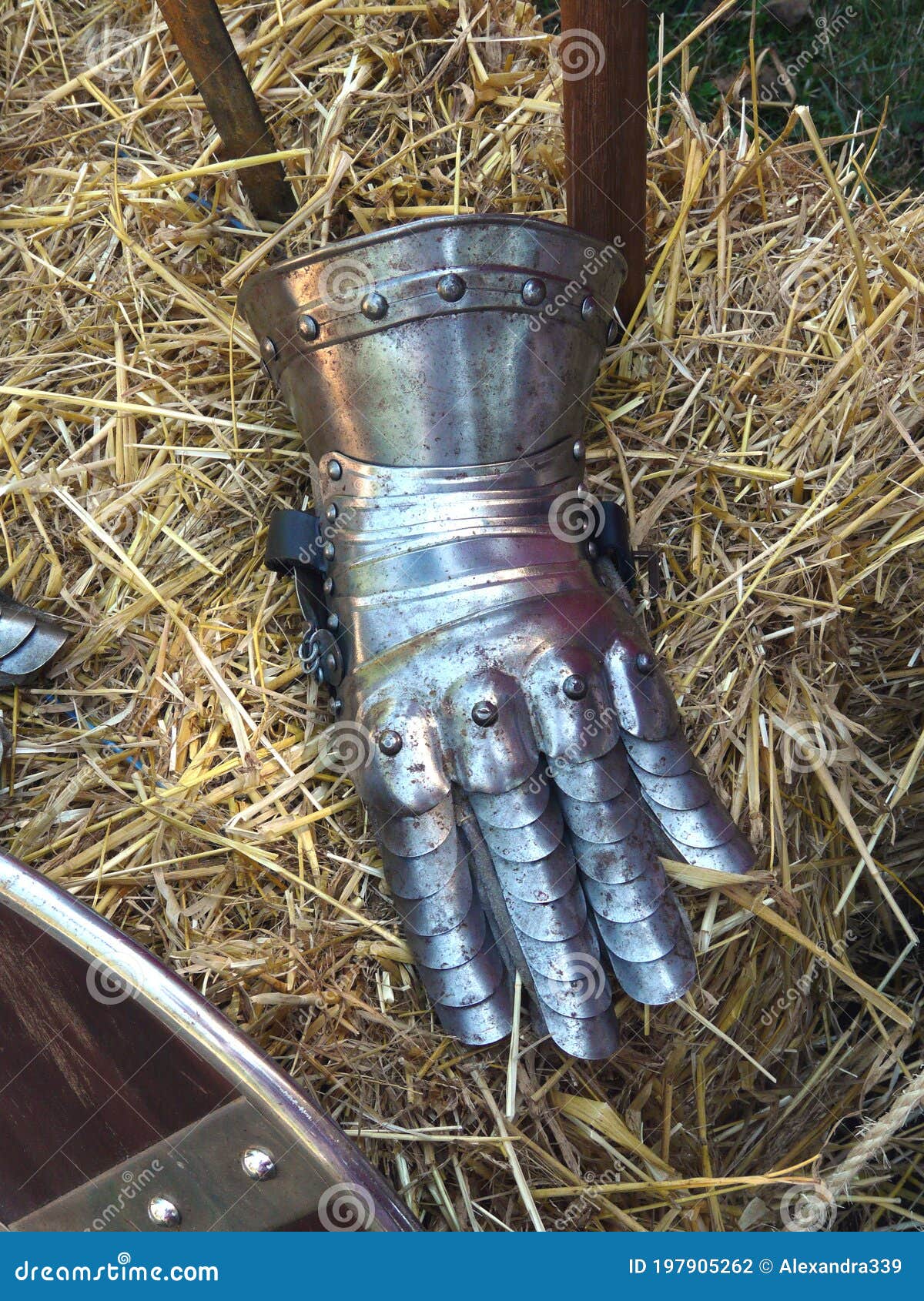 Hand Guard of a Knight Armor Stock Photo - Image of metal, ages: 197905262