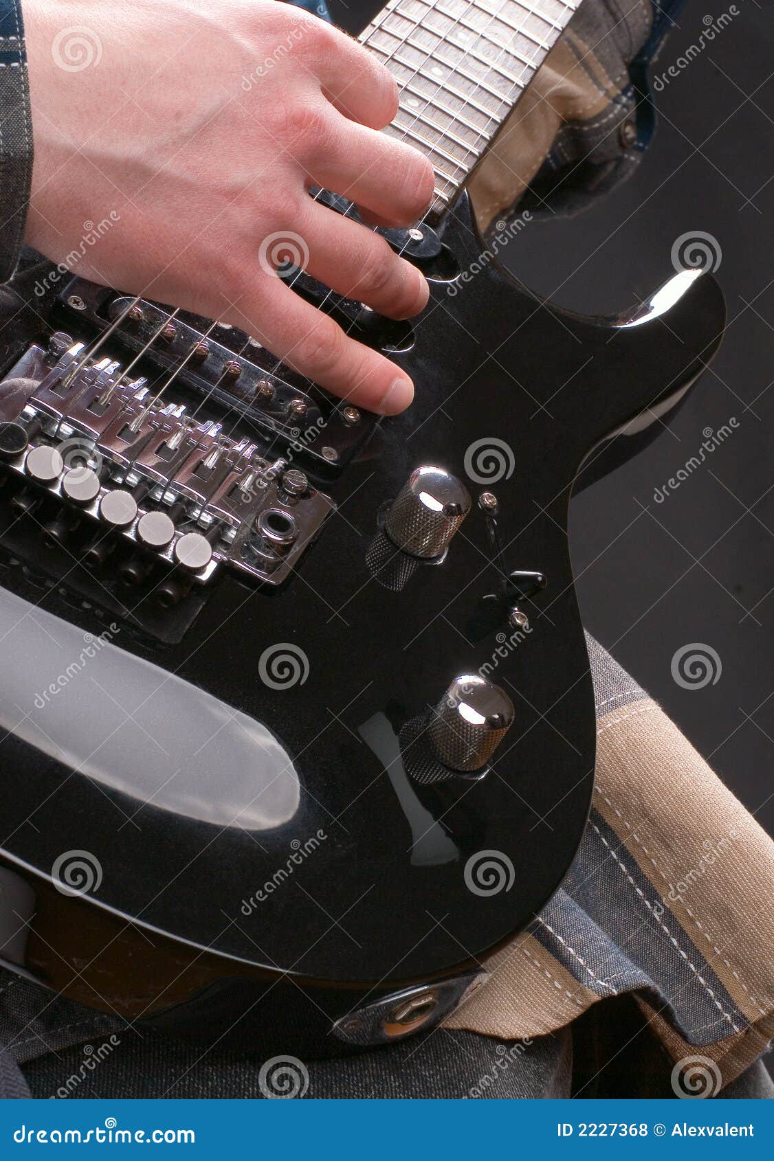 Hand on a guitar stock photo. Image of player, talent - 2227368