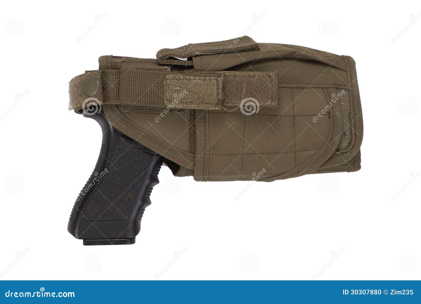 Hand Gun and Tactical Hoster Stock Photo - Image of special, white ...