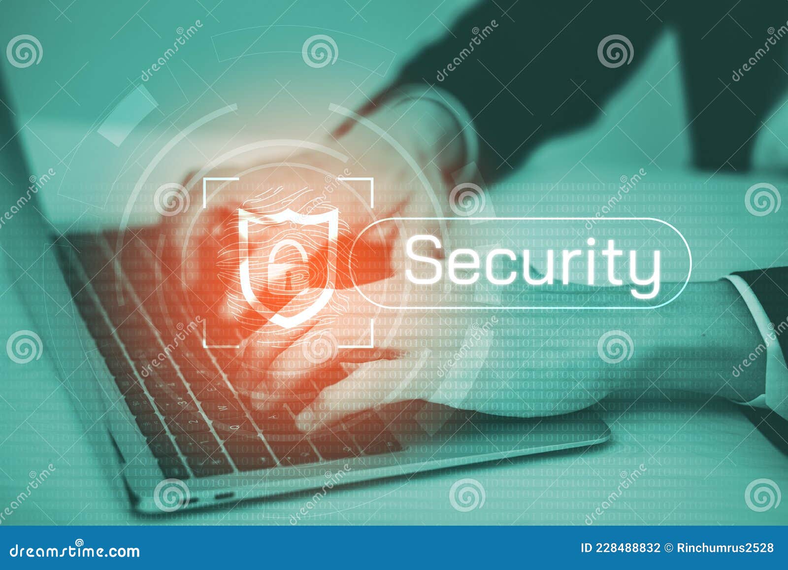 Hand Hacker Touch Laptop Or Smartphone And Touching In Graph Screen ...