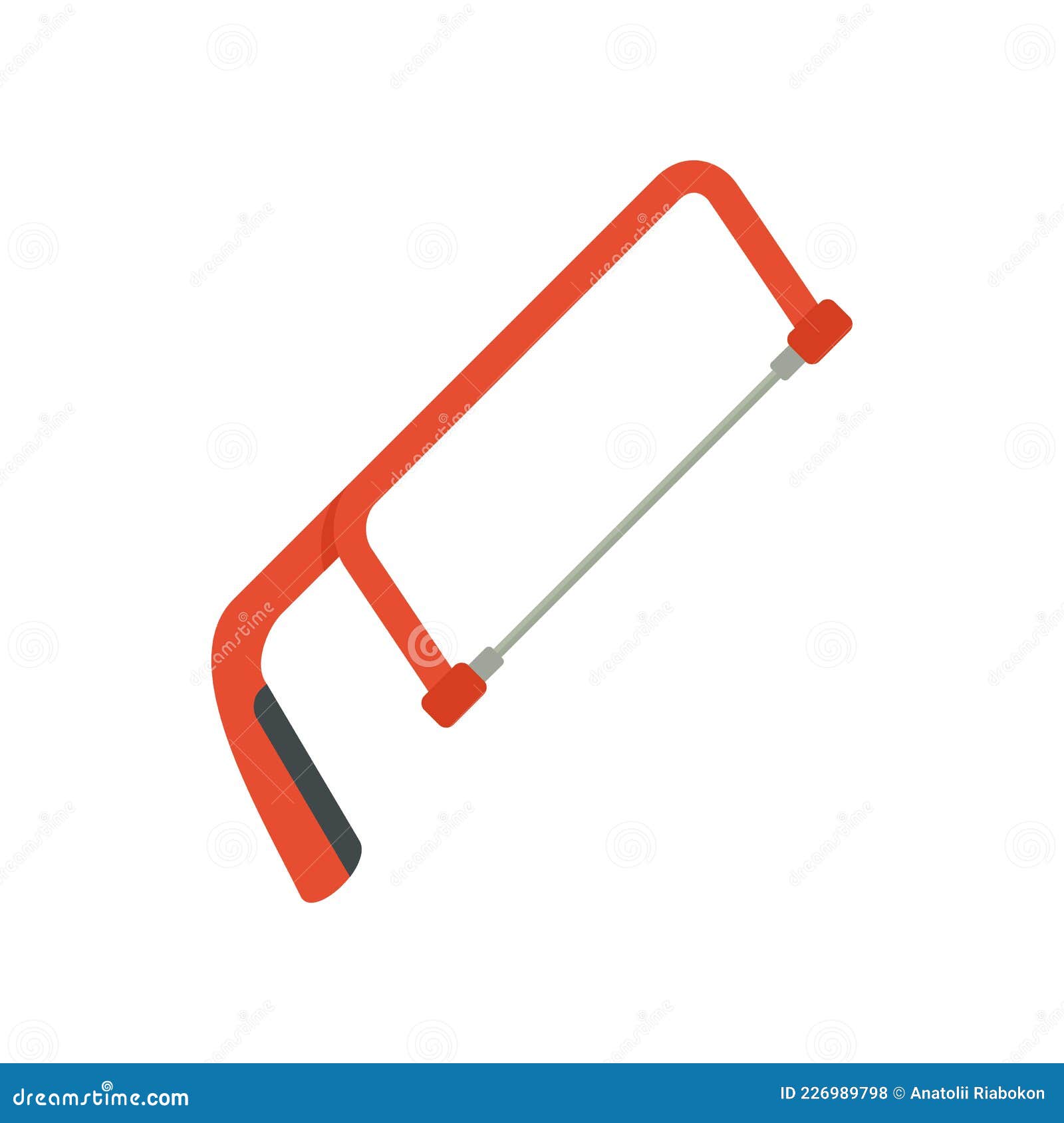 Hand Hacksaw Isolated Cartoon Vector Illustration In Flat Style ...