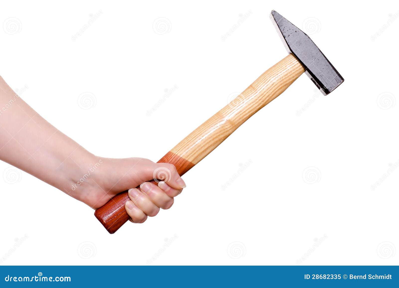 Hand and hammer stock image. Image of toll, hammer, hold - 28682335