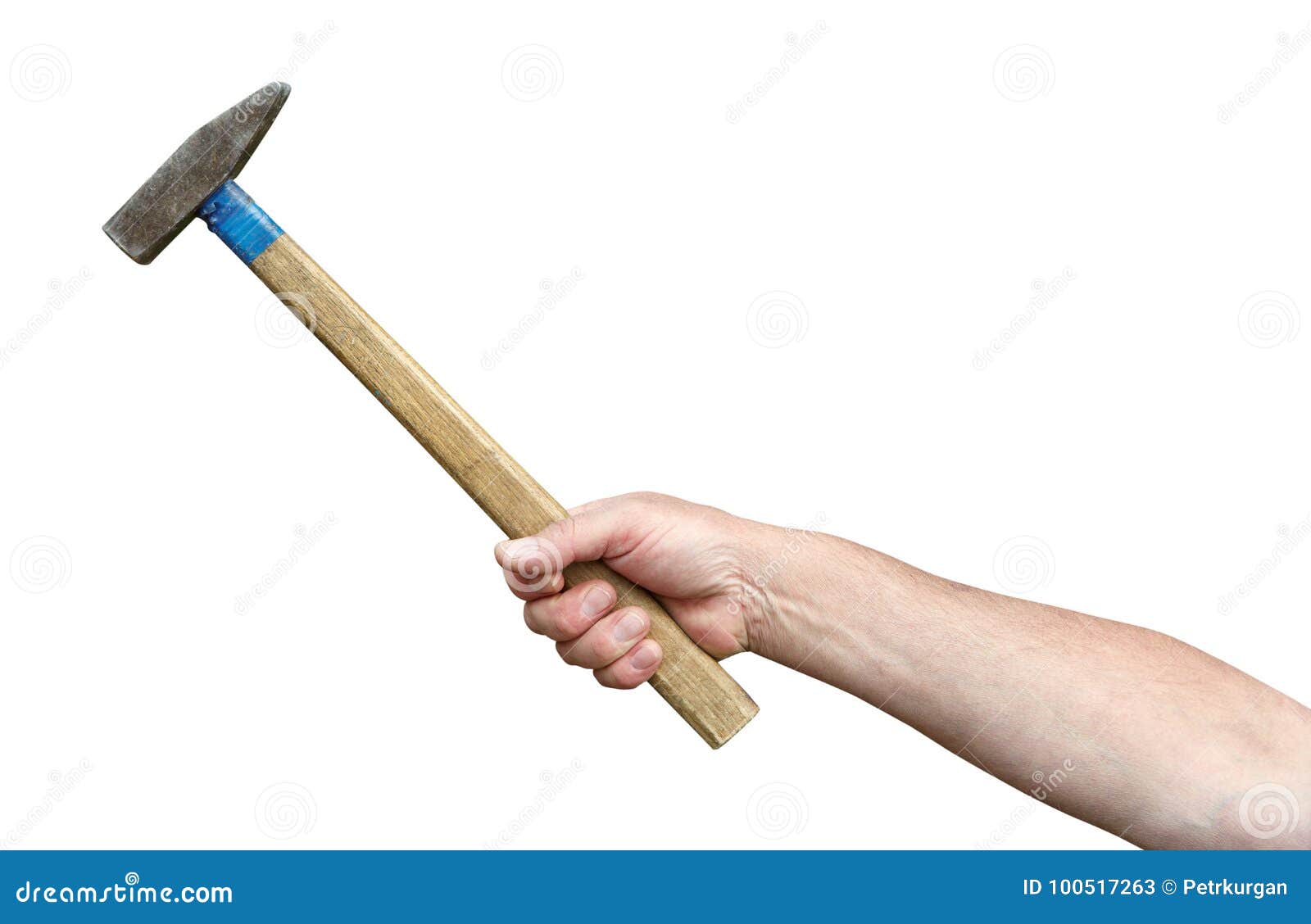 Hand with hammer stock image. Image of professional - 100517263