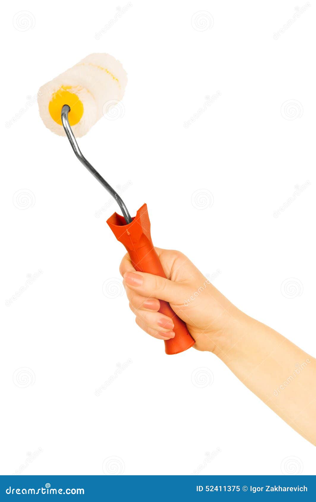 Hand in hand with roller stock image. Image of female - 52411375