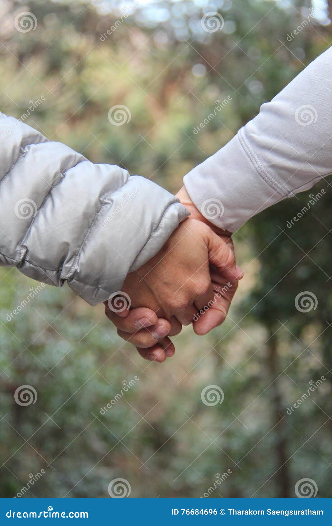 Hand in Hand Together Forever on Selective Focus. Stock Photo - Image ...