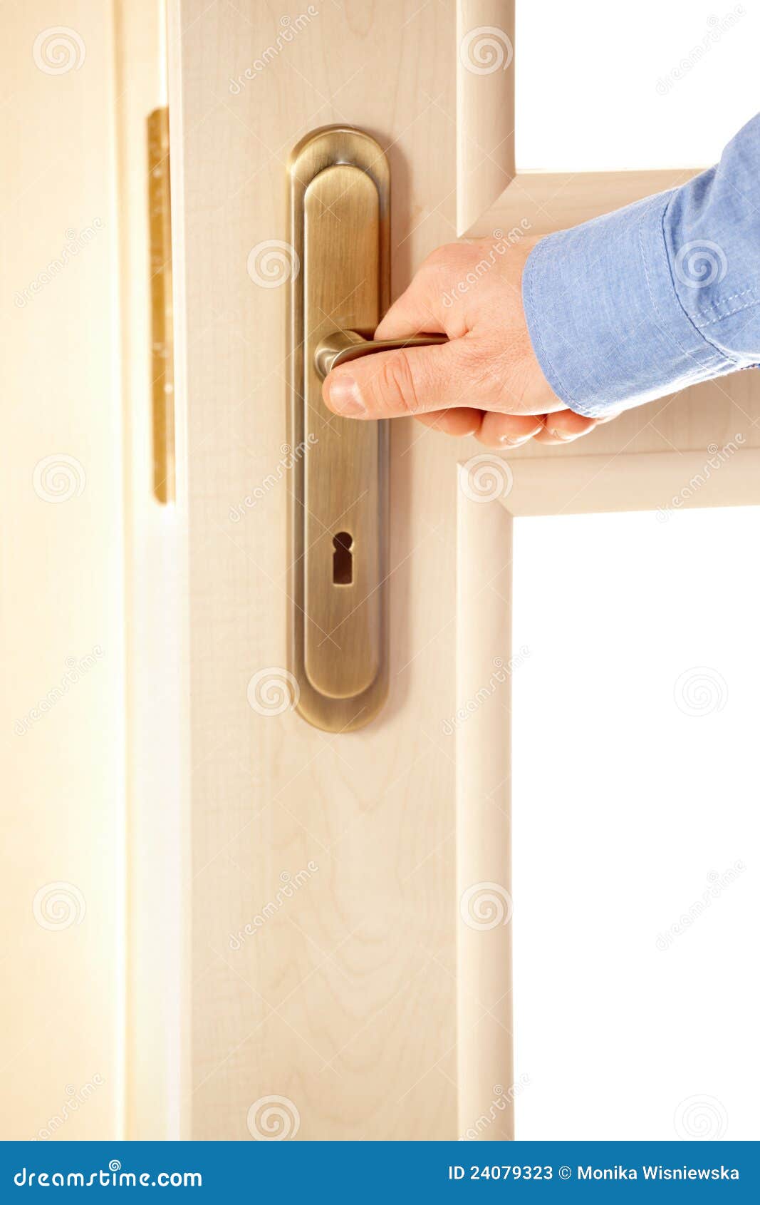 Hand on handle stock image. Image of home, male, entry - 24079323