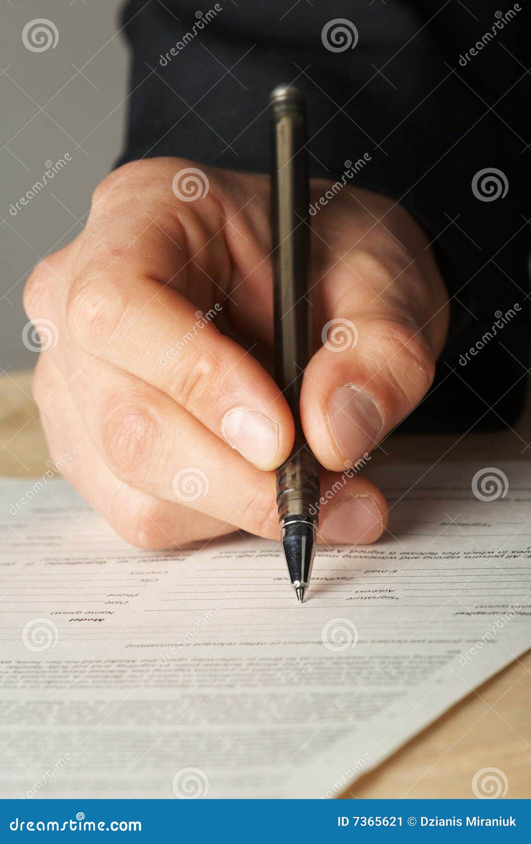 Hand with the Handle, daily Log, Document Stock Image - Image of blank ...