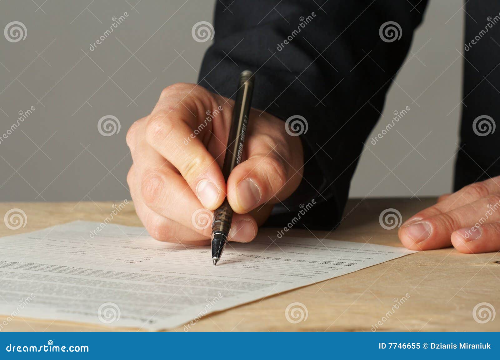 Hand with the Handle, daily Log, Document Stock Image - Image of ...