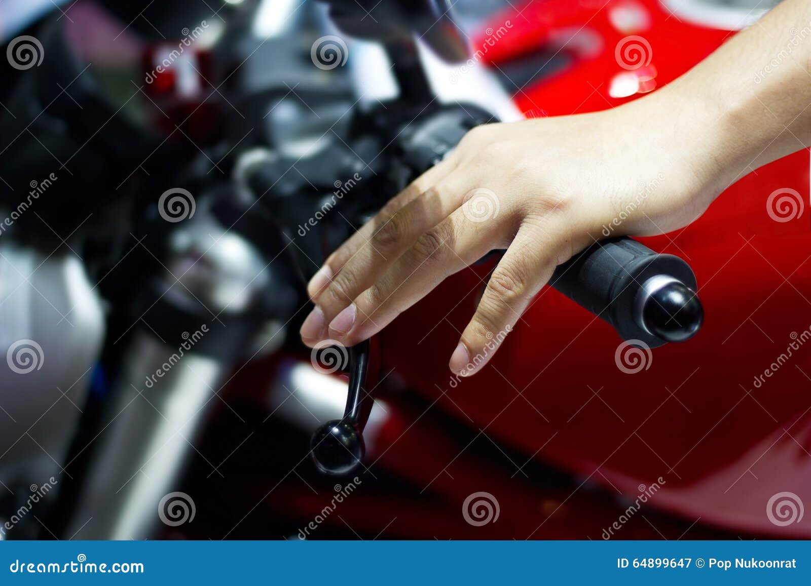 Hand on Handlebars Motorcycle Stock Image - Image of handlebars ...
