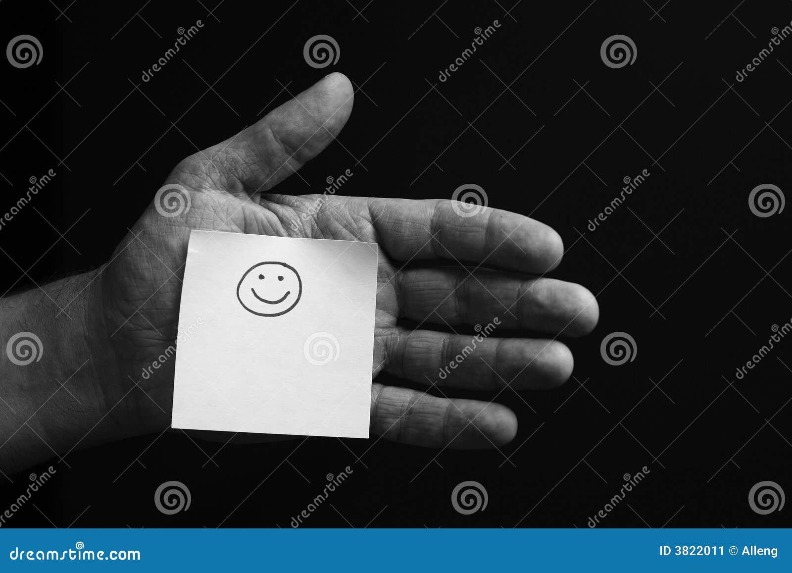 Hand Happy Face stock image. Image of card, hand, communicate - 3822011