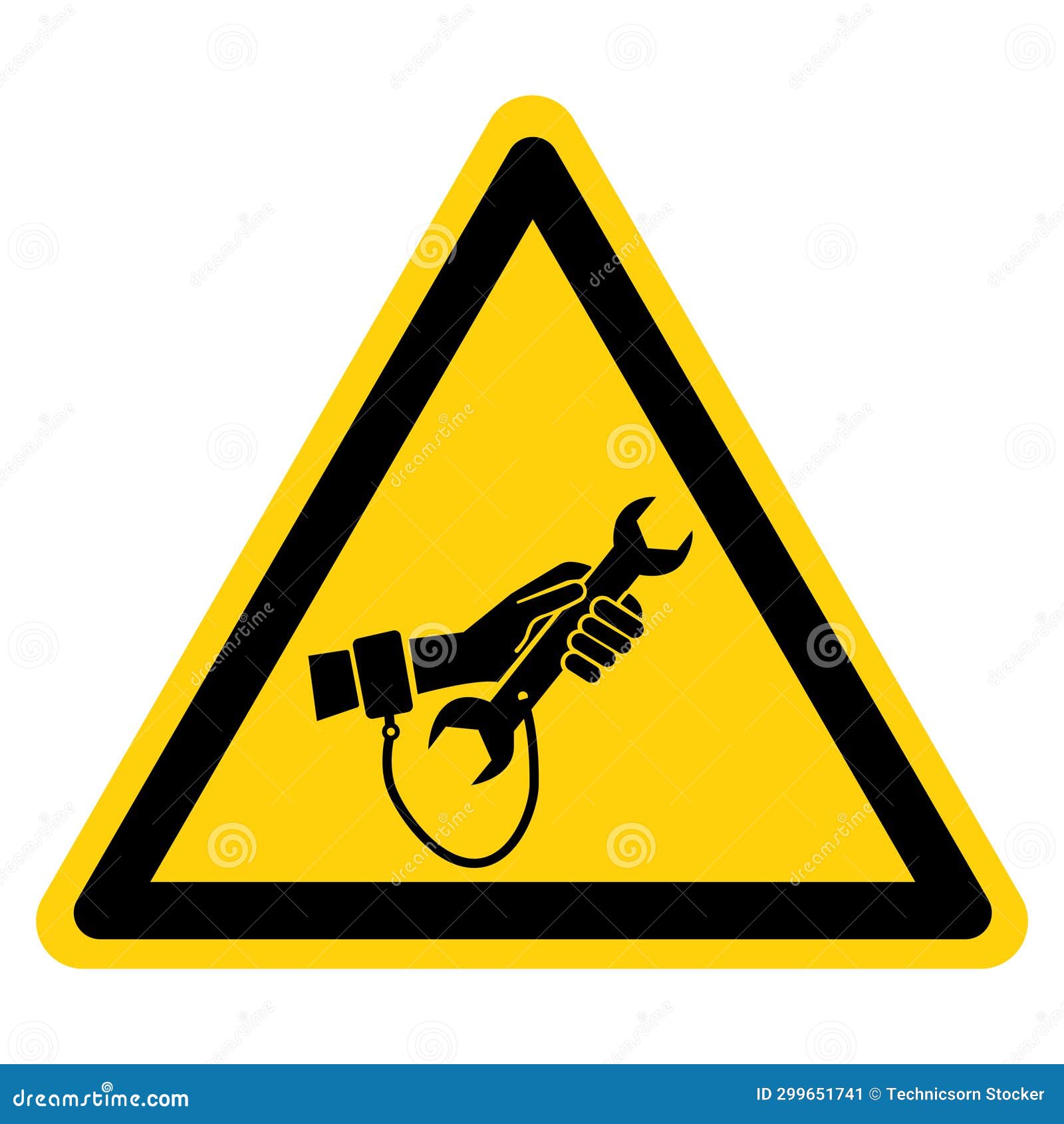 Hand Hazard Symbol Sign, Vector Illustration, Isolate on White ...