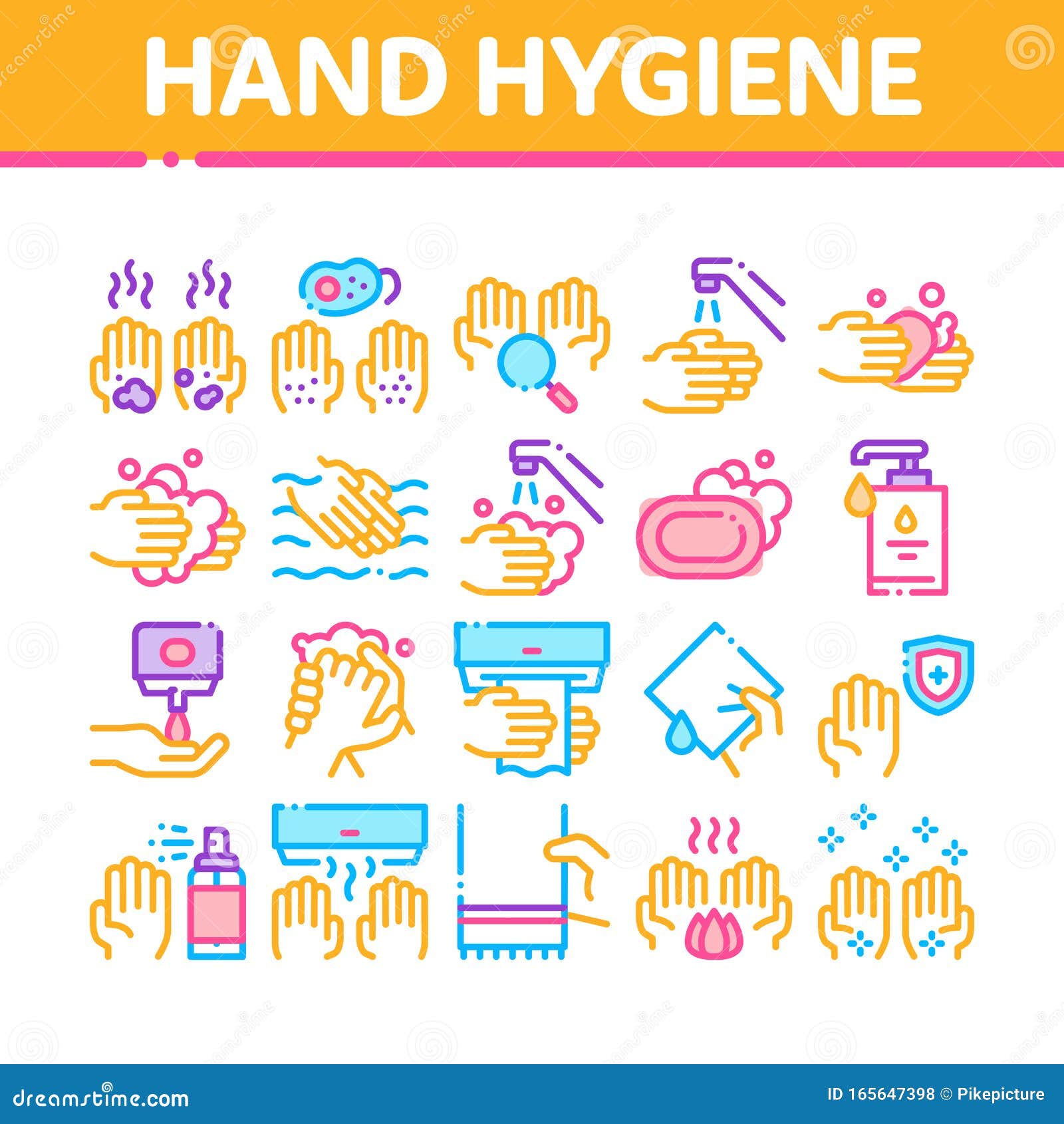 Hand Healthy Hygiene Collection Icons Set Vector Stock Vector ... Hand Healthy Hygiene Collection Icons Set Vector Stock Vector ...