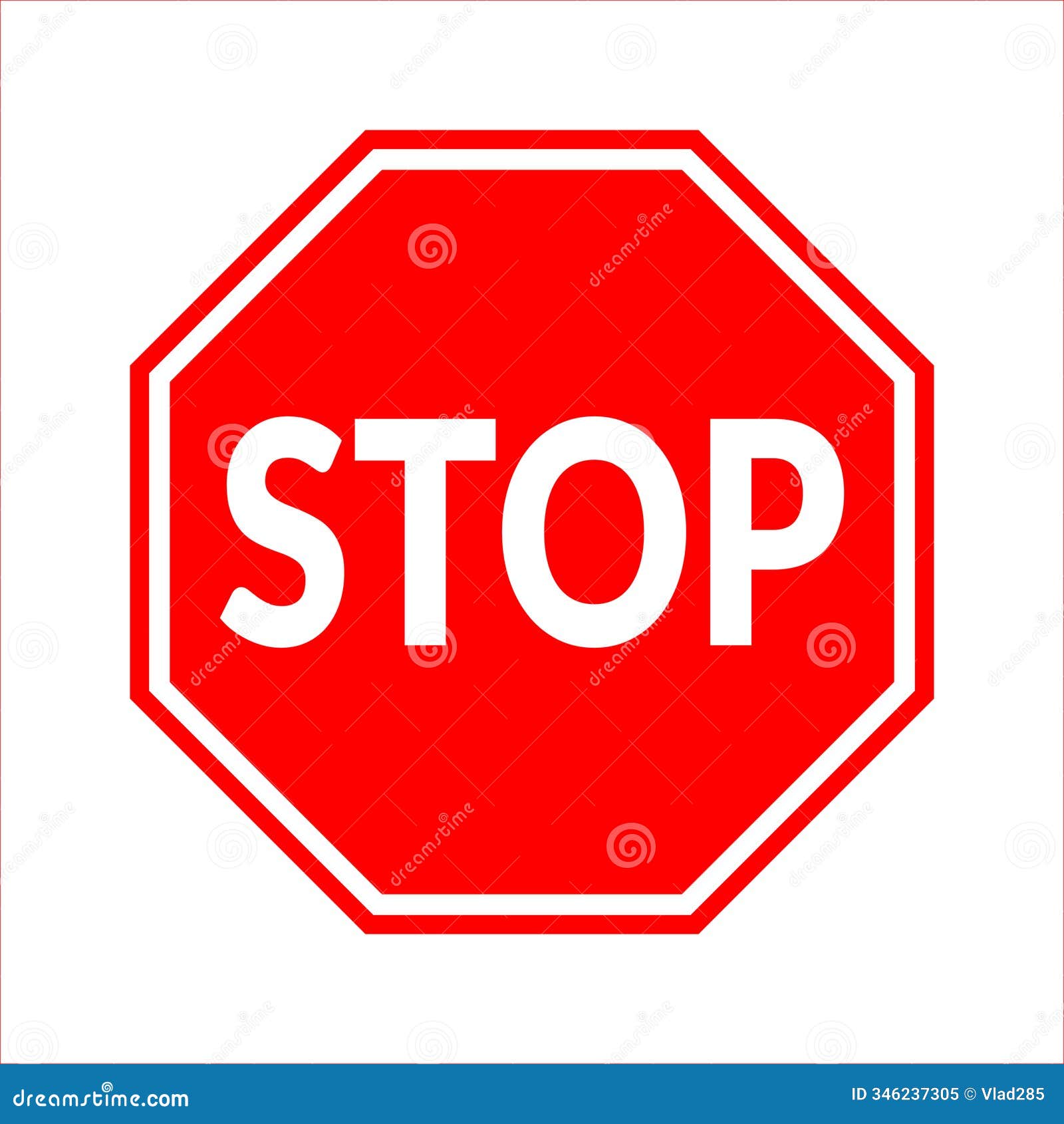Stop Traffic Road Signs Vector Illustration | CartoonDealer.com #104596956