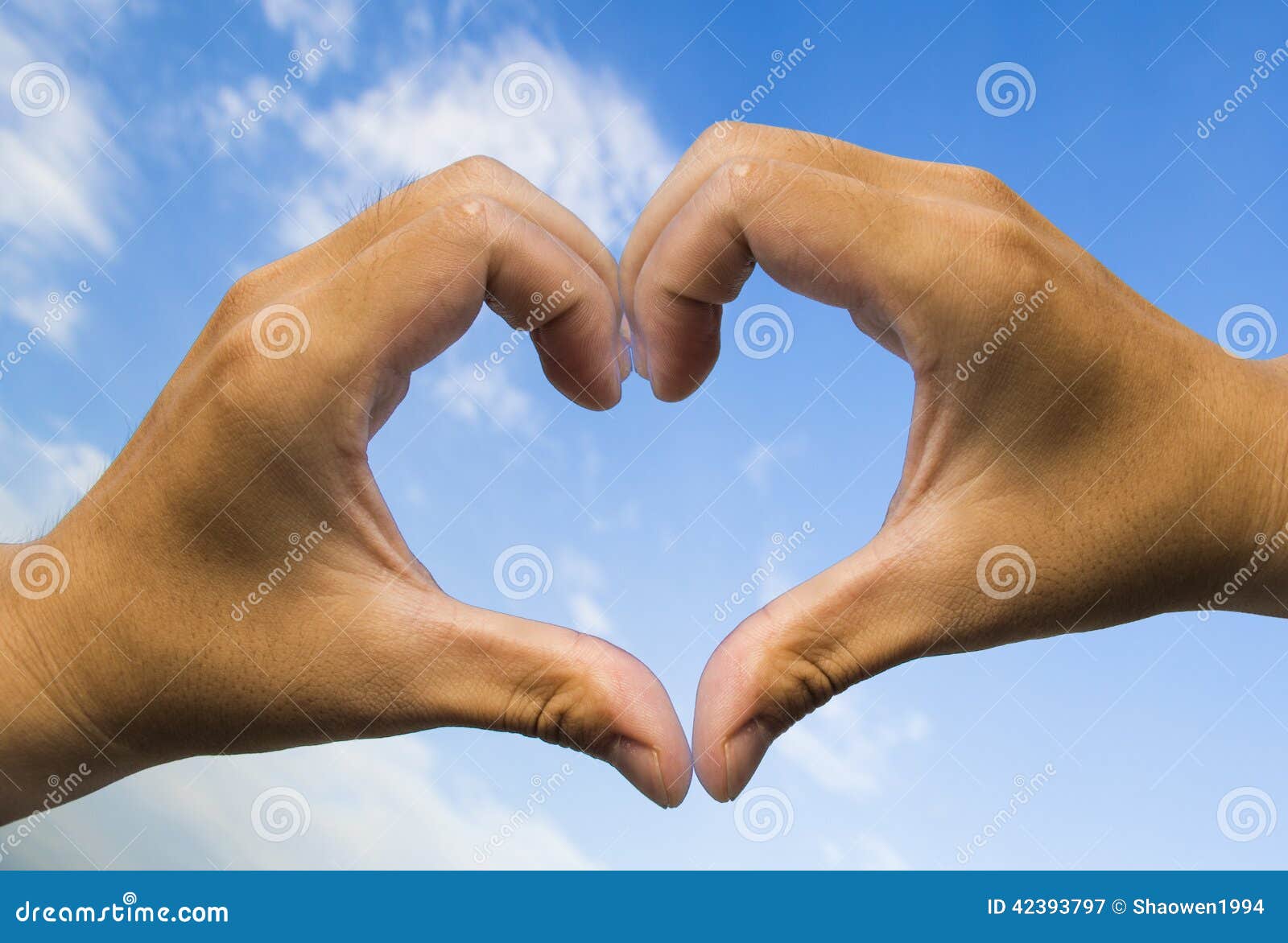Hand heart love stock image. Image of lover, fingers - 42393797